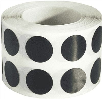 Black Removable Circle Stickers, 0.5 Inch Round, 1000 Labels on a Roll ...