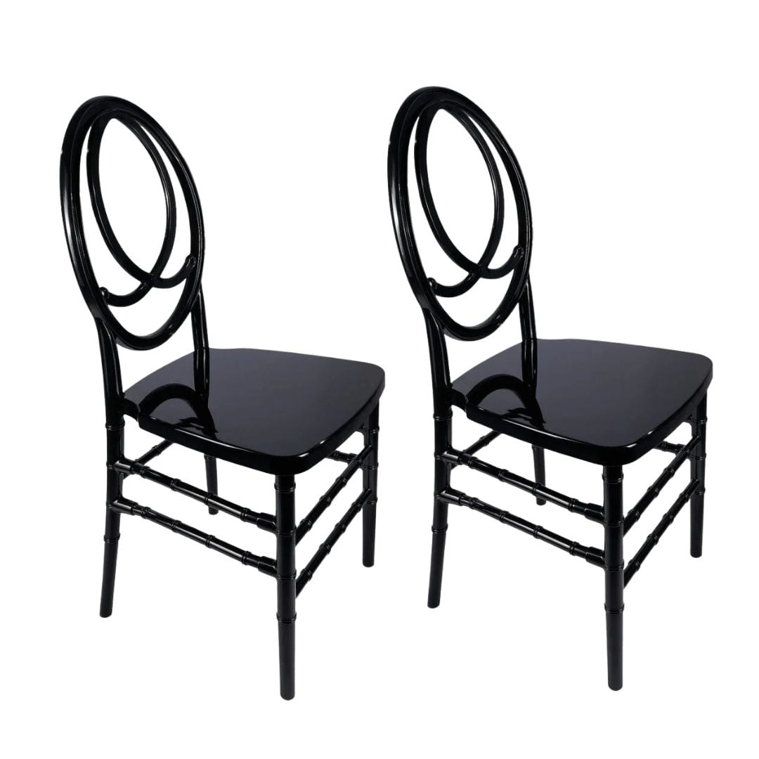 Black Resin Infinity Chair by Chivari - Walmart.com