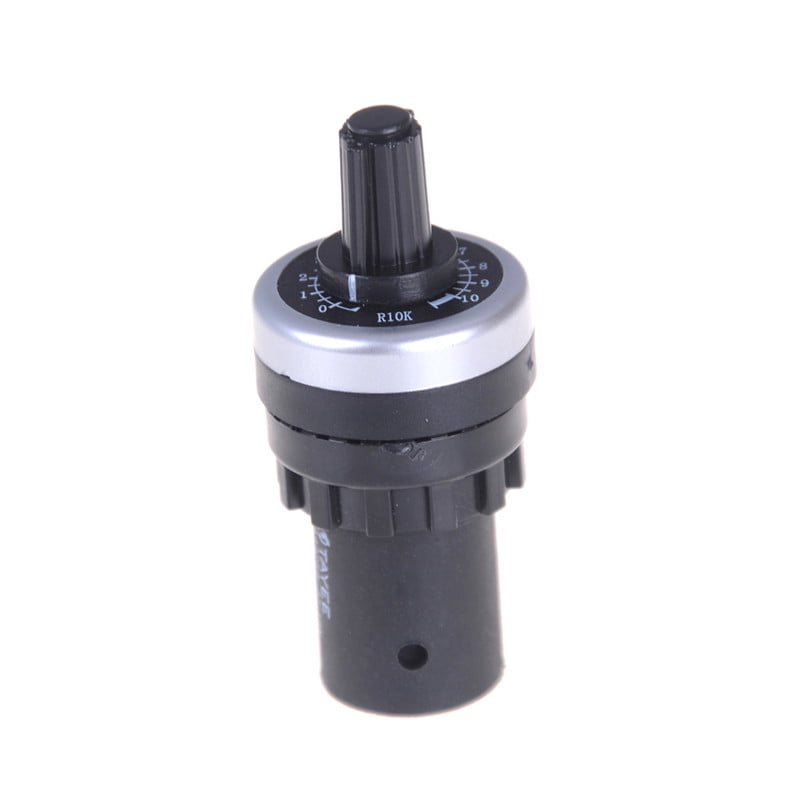 Black Resistance 10K LA42DWQ-22 Rotary Potentiometer 22mm Inverter ...