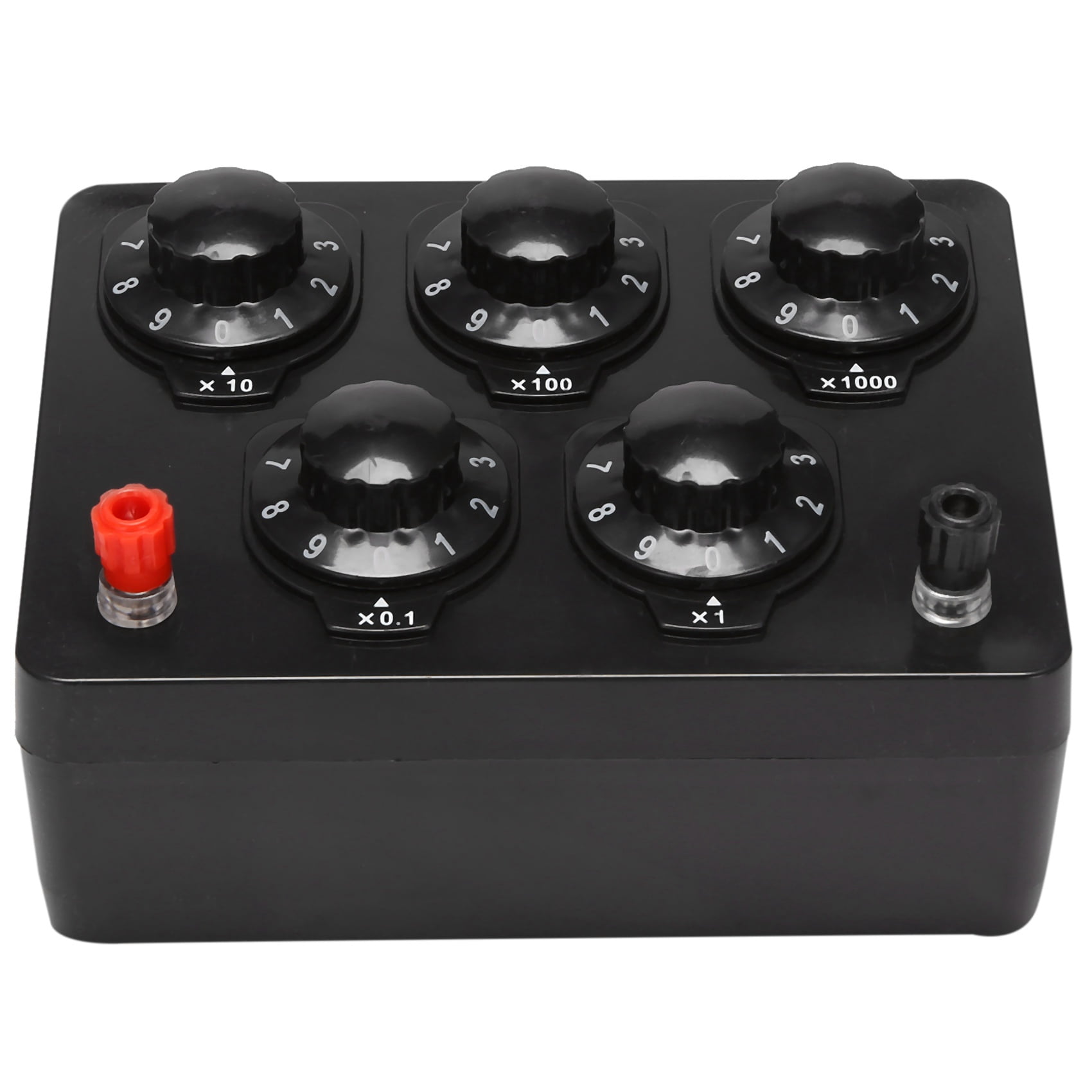 Black Resistance Box Iron Variable Decade Resistor 0-9999.9 Ohm ...