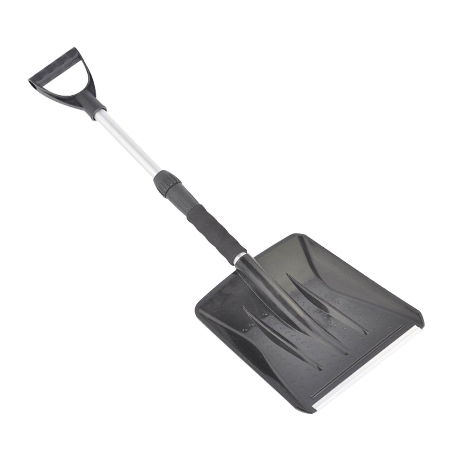 Black Retractable Snow Shovel For Emergency Light Weight Portable Black ...