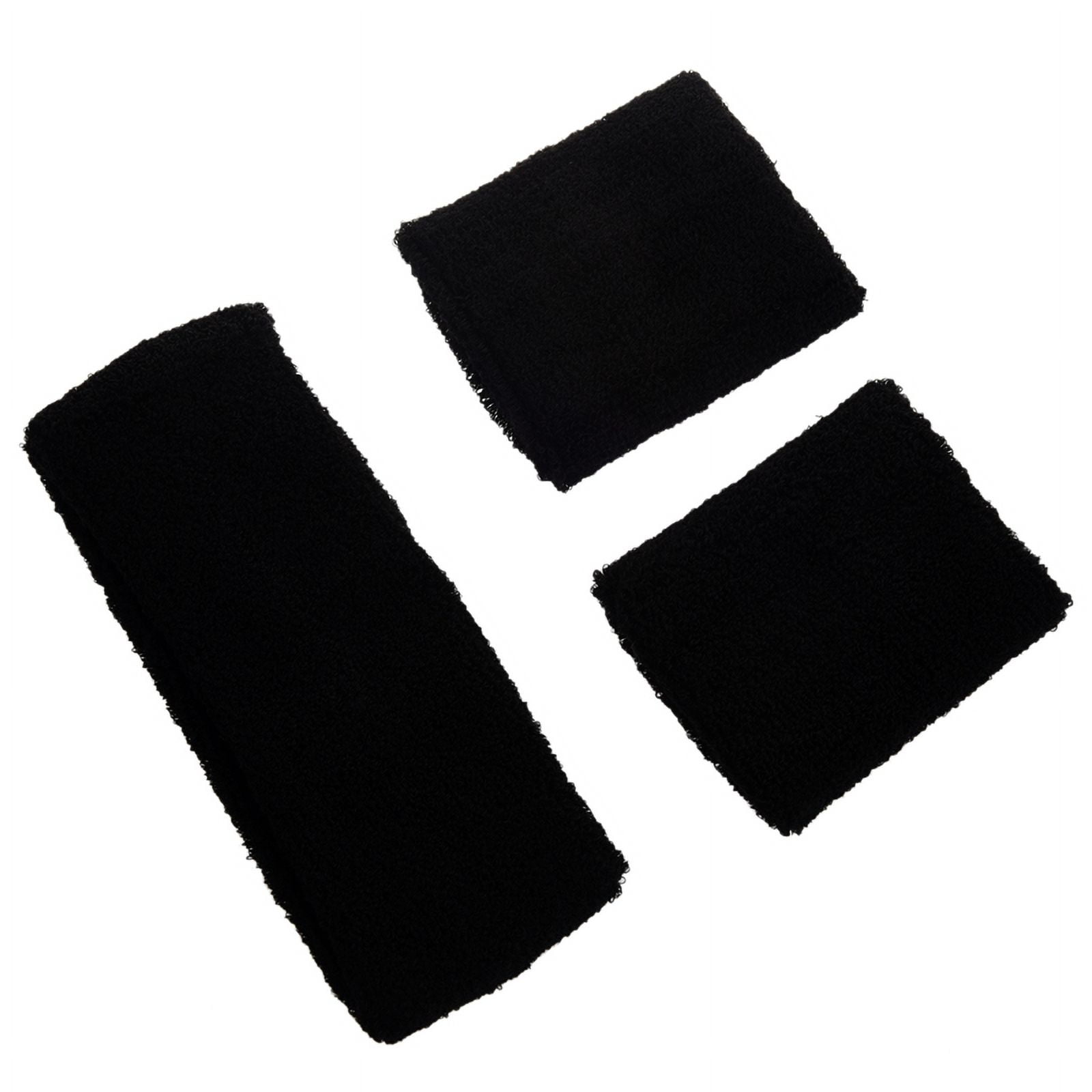 Black Retro 80's & Wrist Sweatband Set - Walmart.com