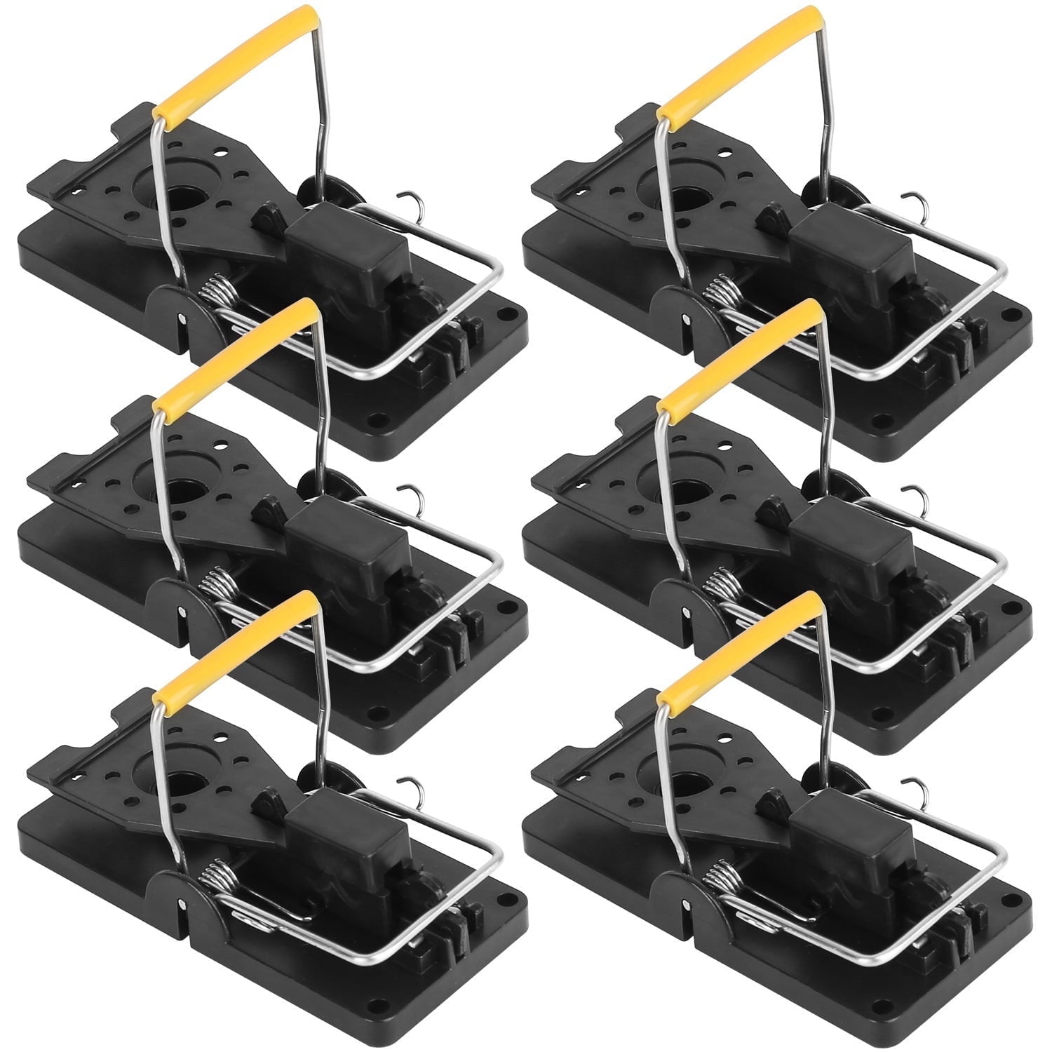 Black, Reusable Mouse Traps Set of 6 - Walmart.com
