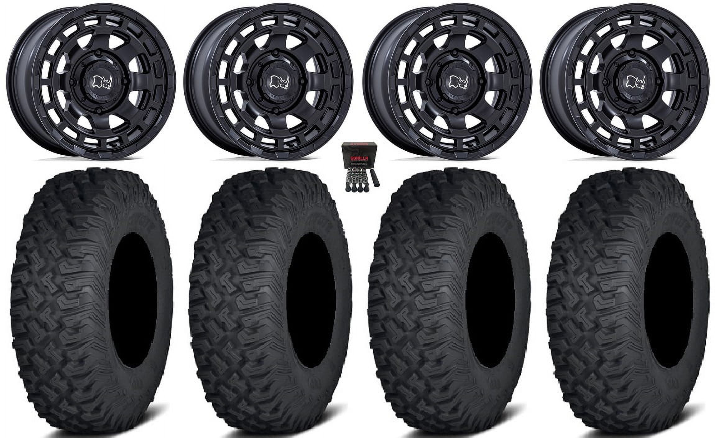 Black Rhino Chamber 14" Wheels Bk 27" Coyote Tires Can-Am Commander ...