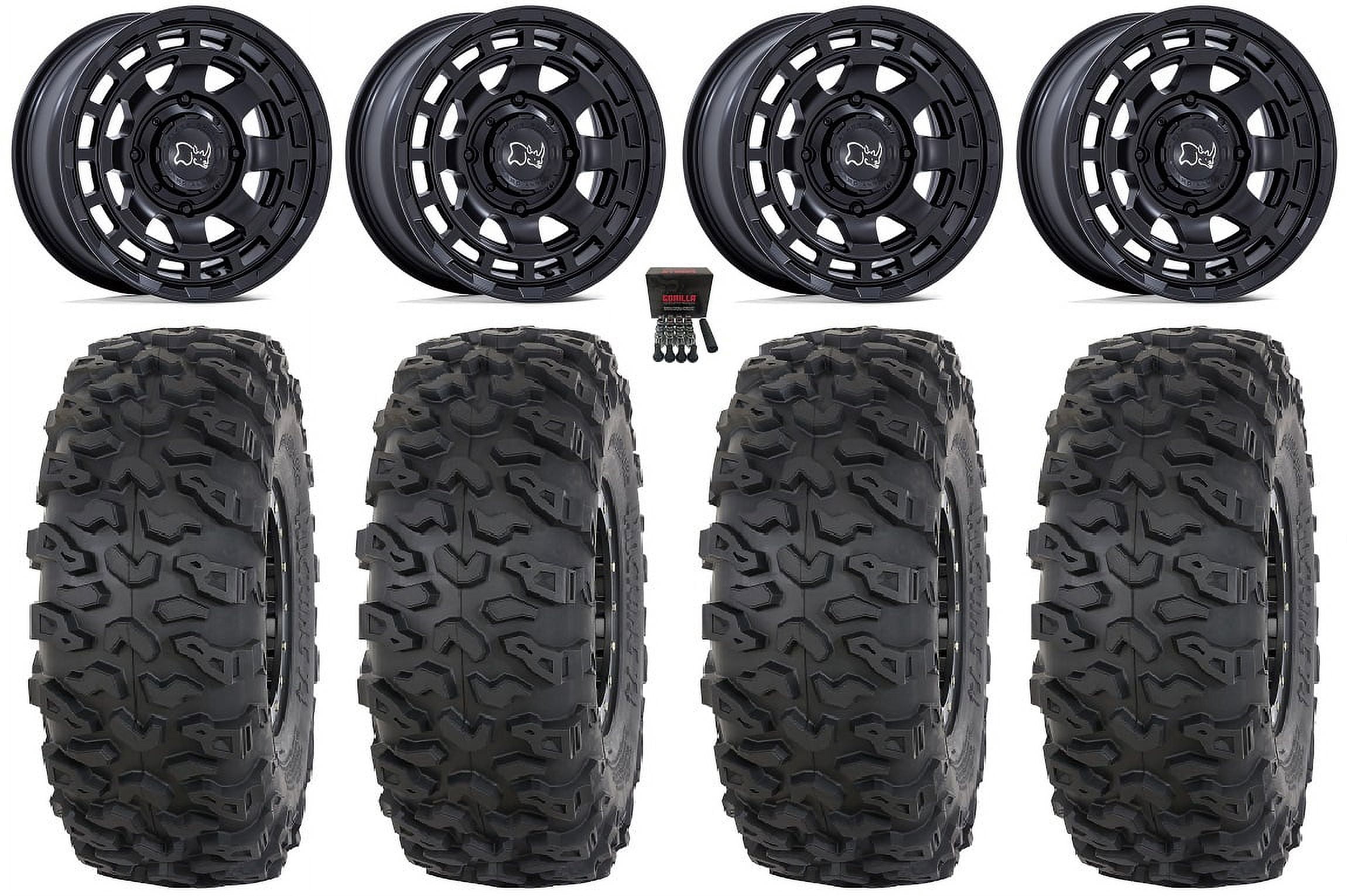 Black Rhino Chamber 14" Wheels Bk 27" Roctane T4 Tires Sportsman 550 ...