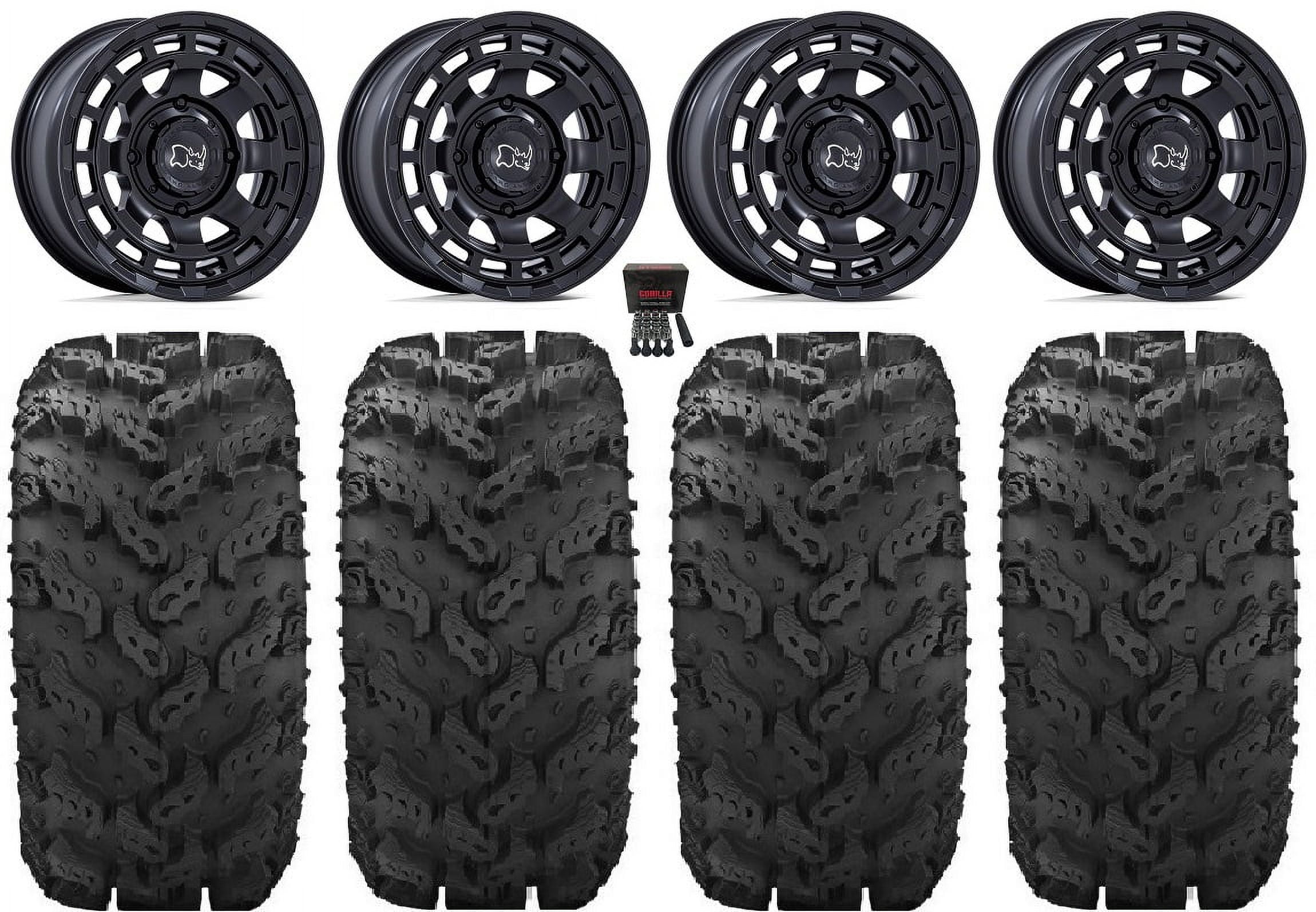 Black Rhino Chamber 14" Wheels Bk 28" Reptile Tires Honda Rincon Yamaha ...