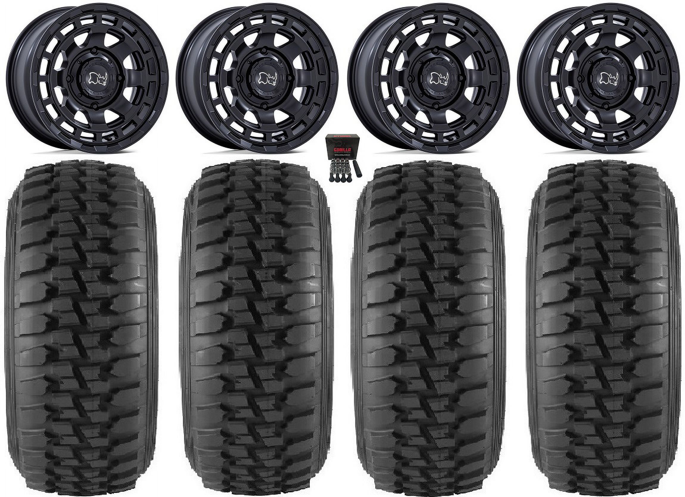 Black Rhino Chamber 14" Wheels Bk 30" Desert Series Tires Yamaha Viking ...