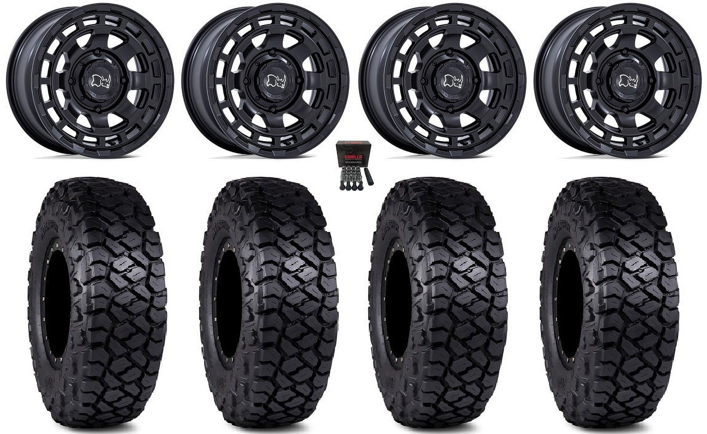 Black Rhino Chamber 14" Wheels Bk 30" Intersect Tires Can-Am Commander ...