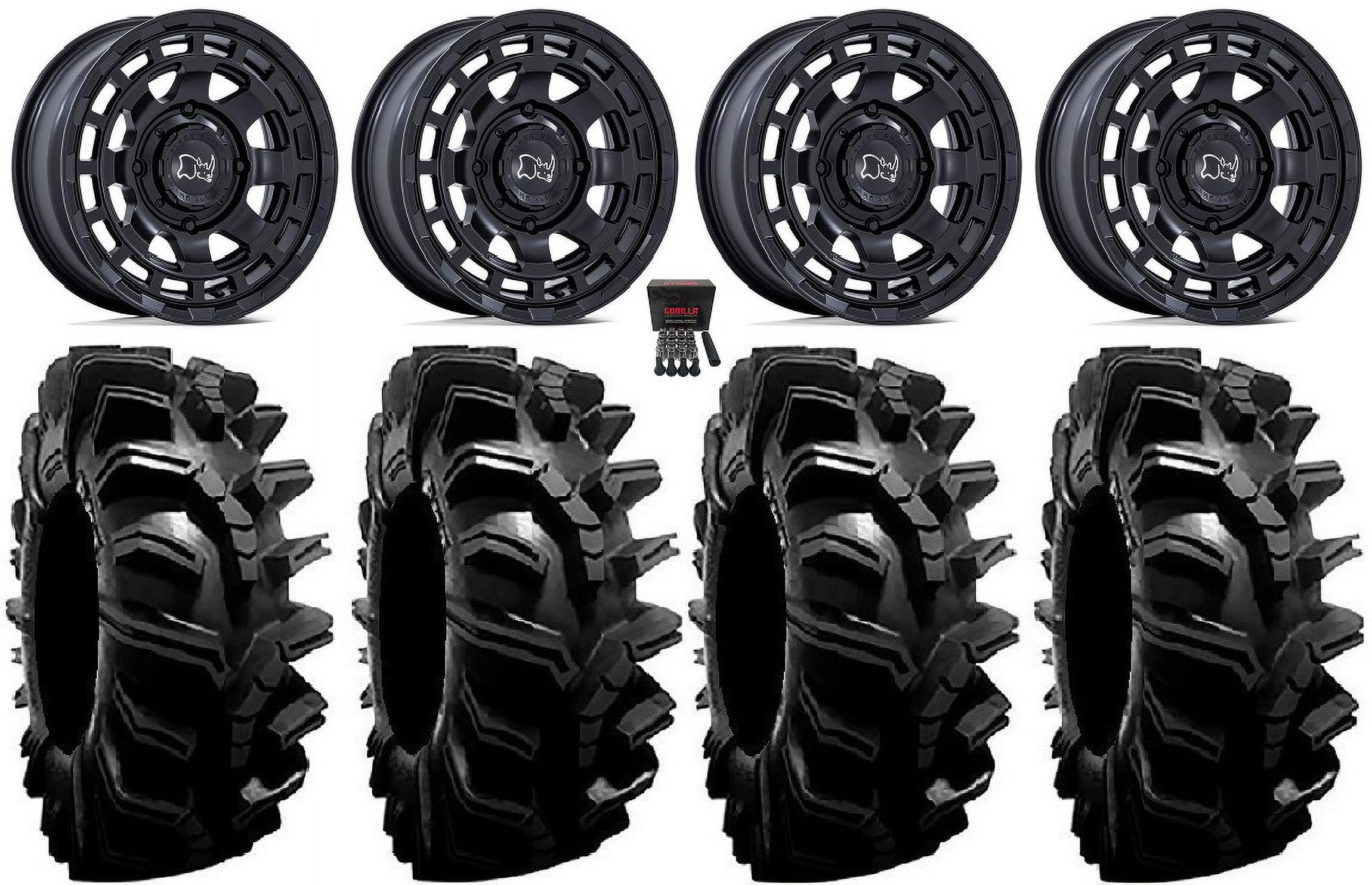 Black Rhino Chamber 14" Wheels Bk 32" BogMax Tires Can-Am Commander ...