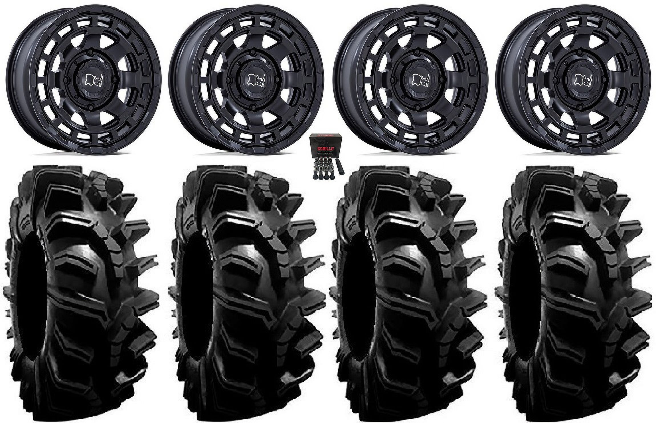 Black Rhino Chamber 14" Wheels Bk 32" BogMax Tires Can-Am Maverick X3 ...