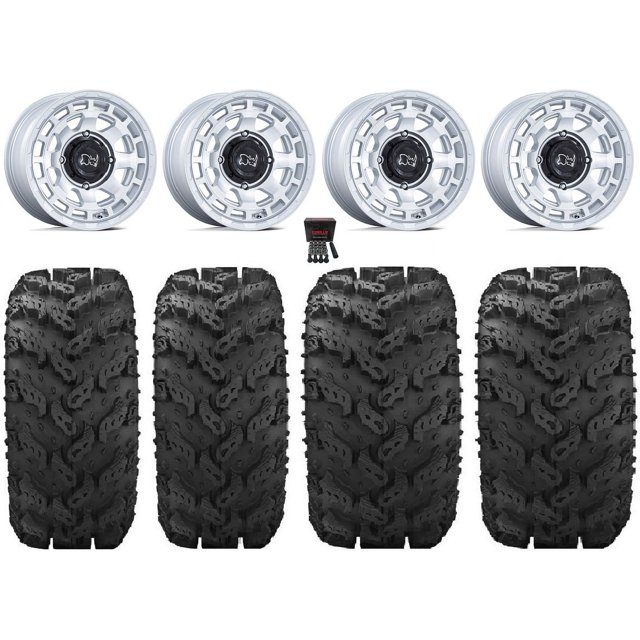 Black Rhino Chamber 14" Wheels Si 26" Reptile Tires Yamaha Viking Wolverine YXZ1000R CFMoto ...