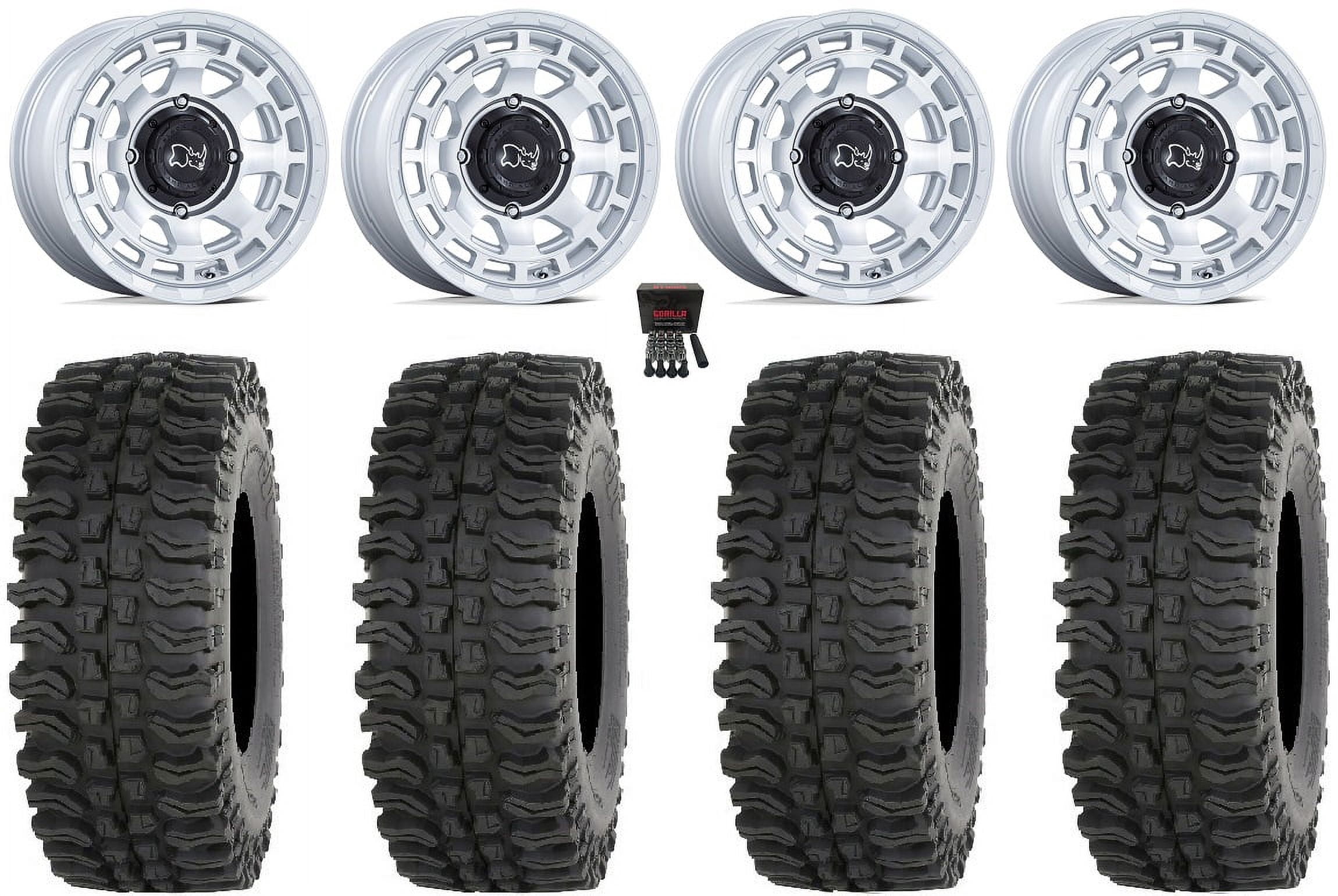 Black Rhino Chamber 14" Wheels Si 28" BDC Tires Polaris RZR XP 1000 ...