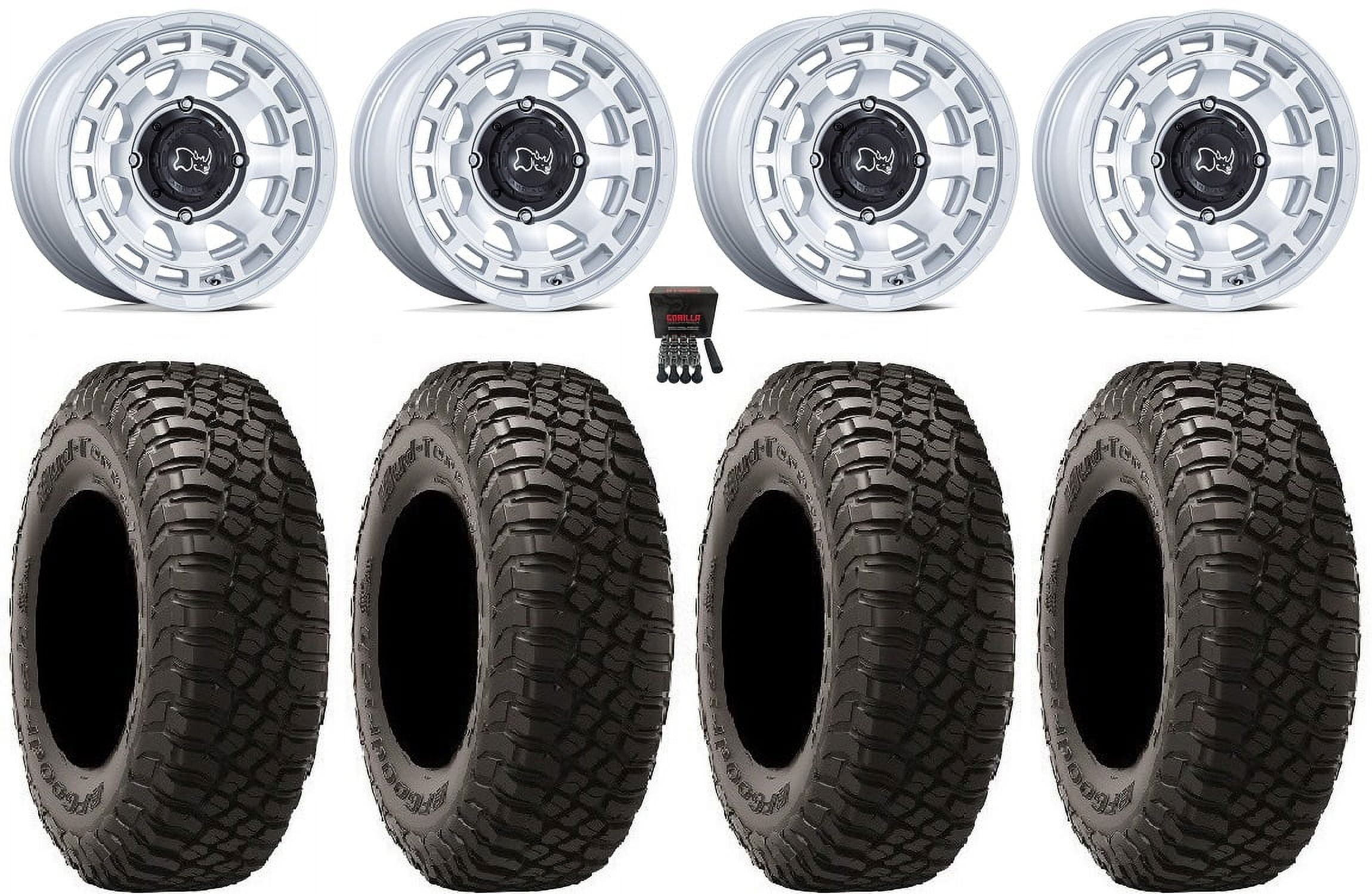 Black Rhino Chamber 14" Wheels Si 28" BFG KM3 Tires Yamaha Viking ...