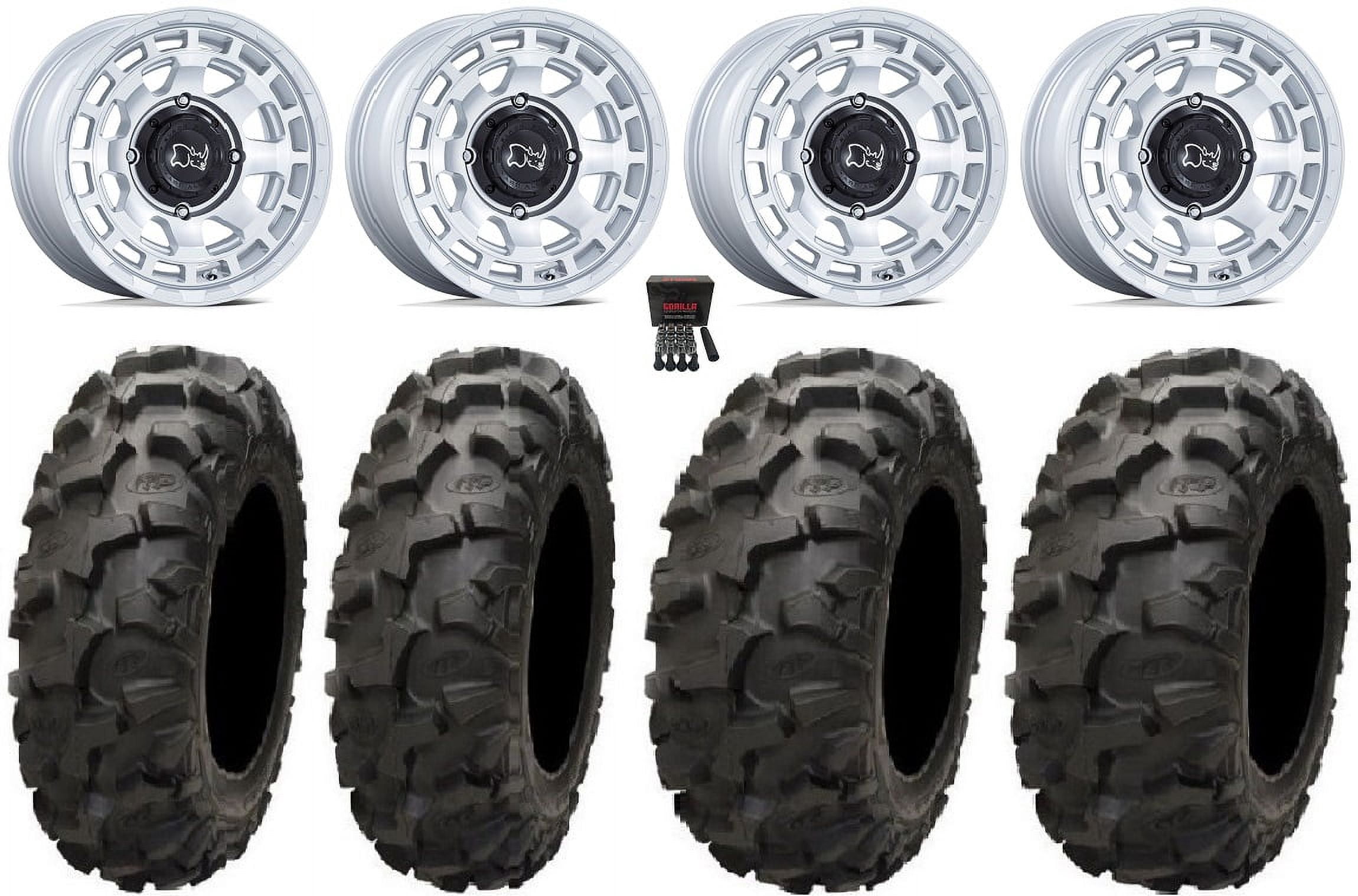 Black Rhino Chamber 14" Wheels Si 28" Blackwater Tires Yamaha Viking ...