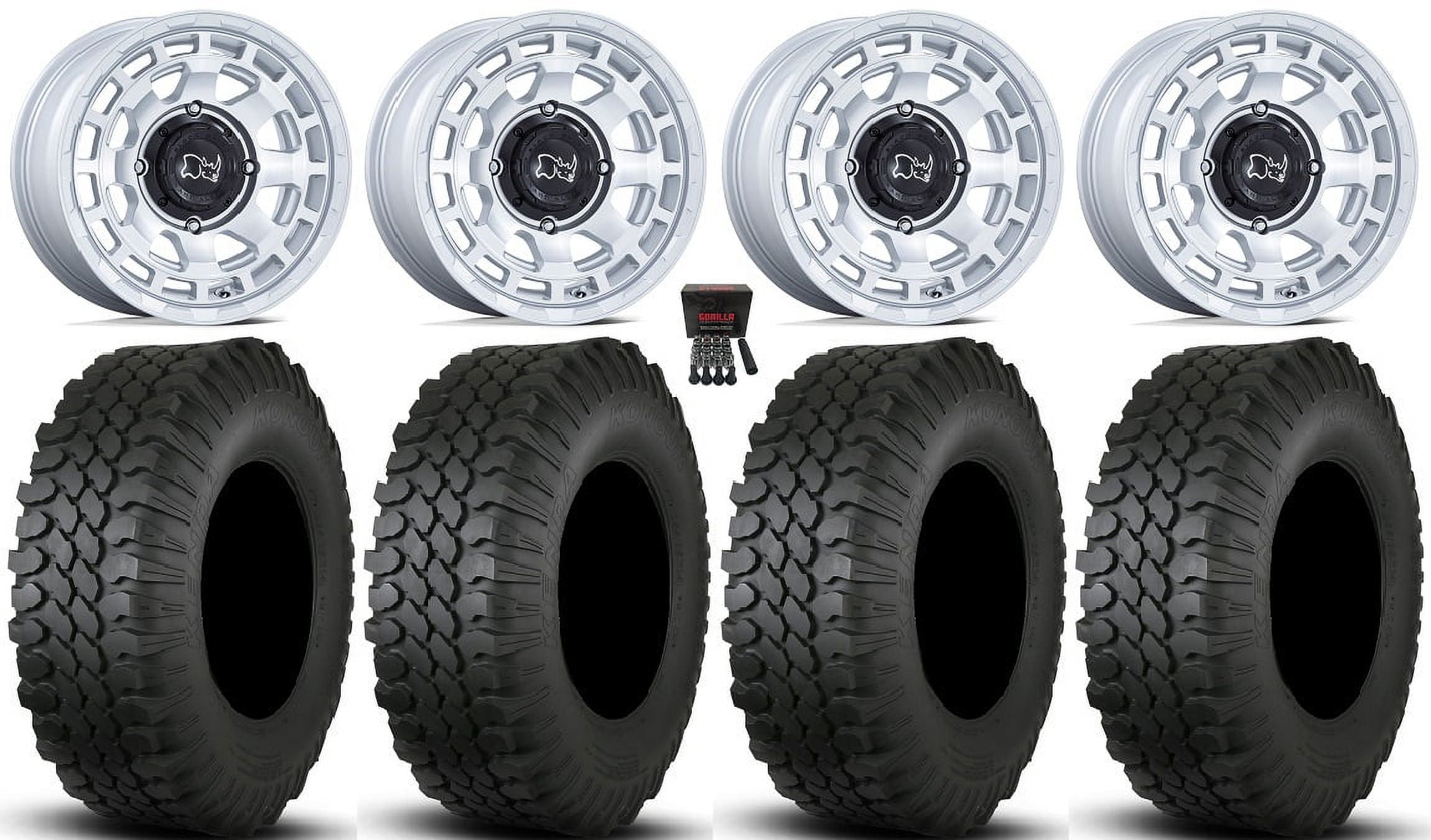 Black Rhino Chamber 14" Wheels Si 28" Kongur Tires Can-Am Commander ...