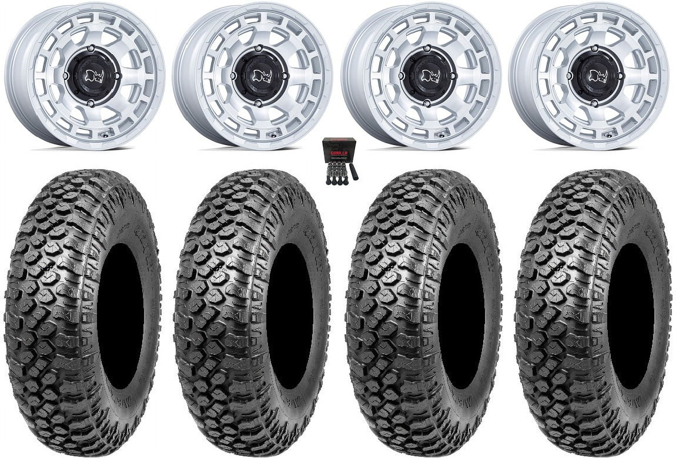 Black Rhino Chamber 14" Wheels Si 30" RAZR XT Tires Polaris RZR XP 1000 ...