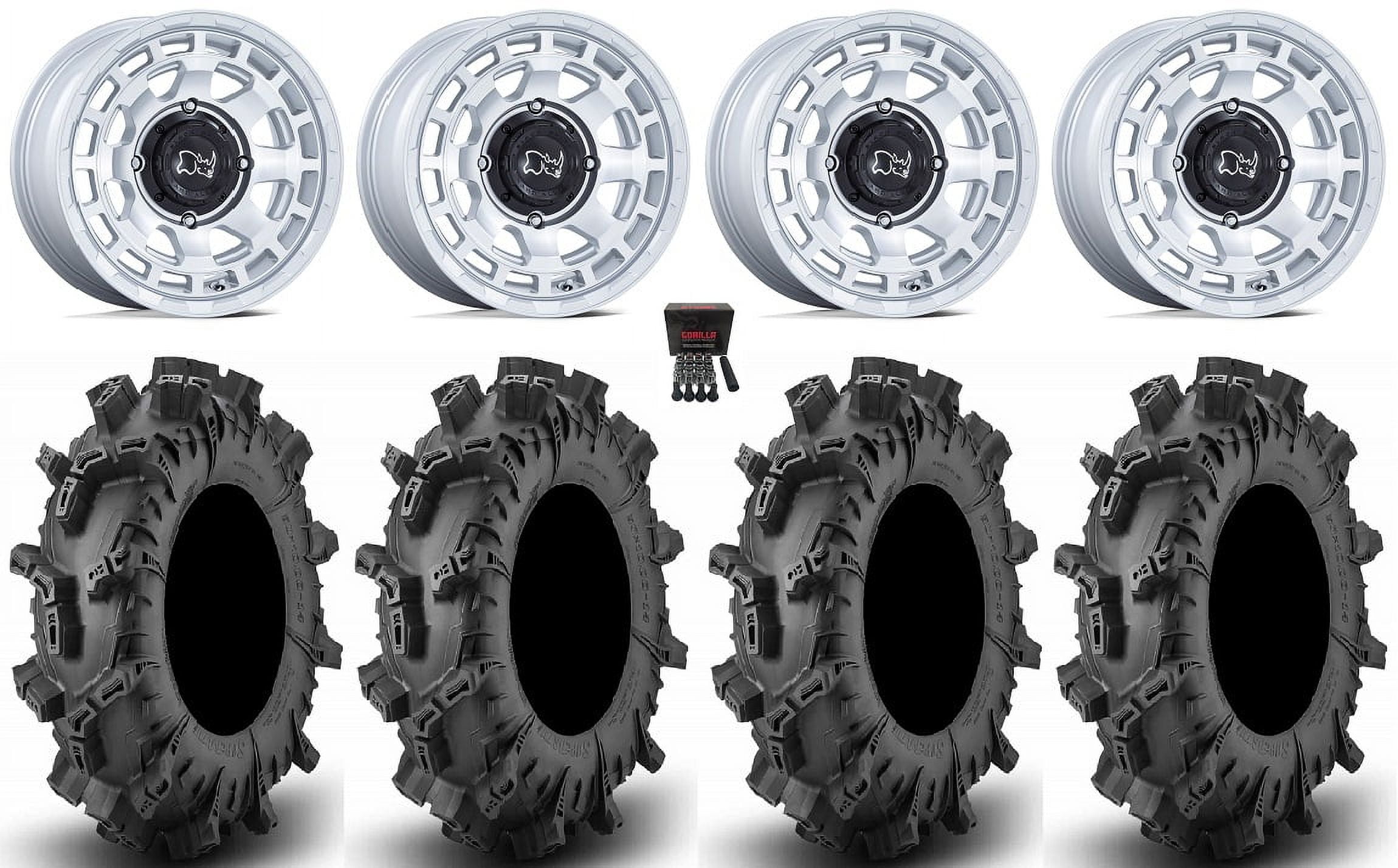 Black Rhino Chamber 14" Wheels Si 30" Terminator Max Tires Can-Am ...