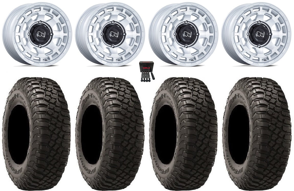 Black Rhino Chamber 14" Wheels Si 32" BFG KM3 Tires Sportsman RZR ...