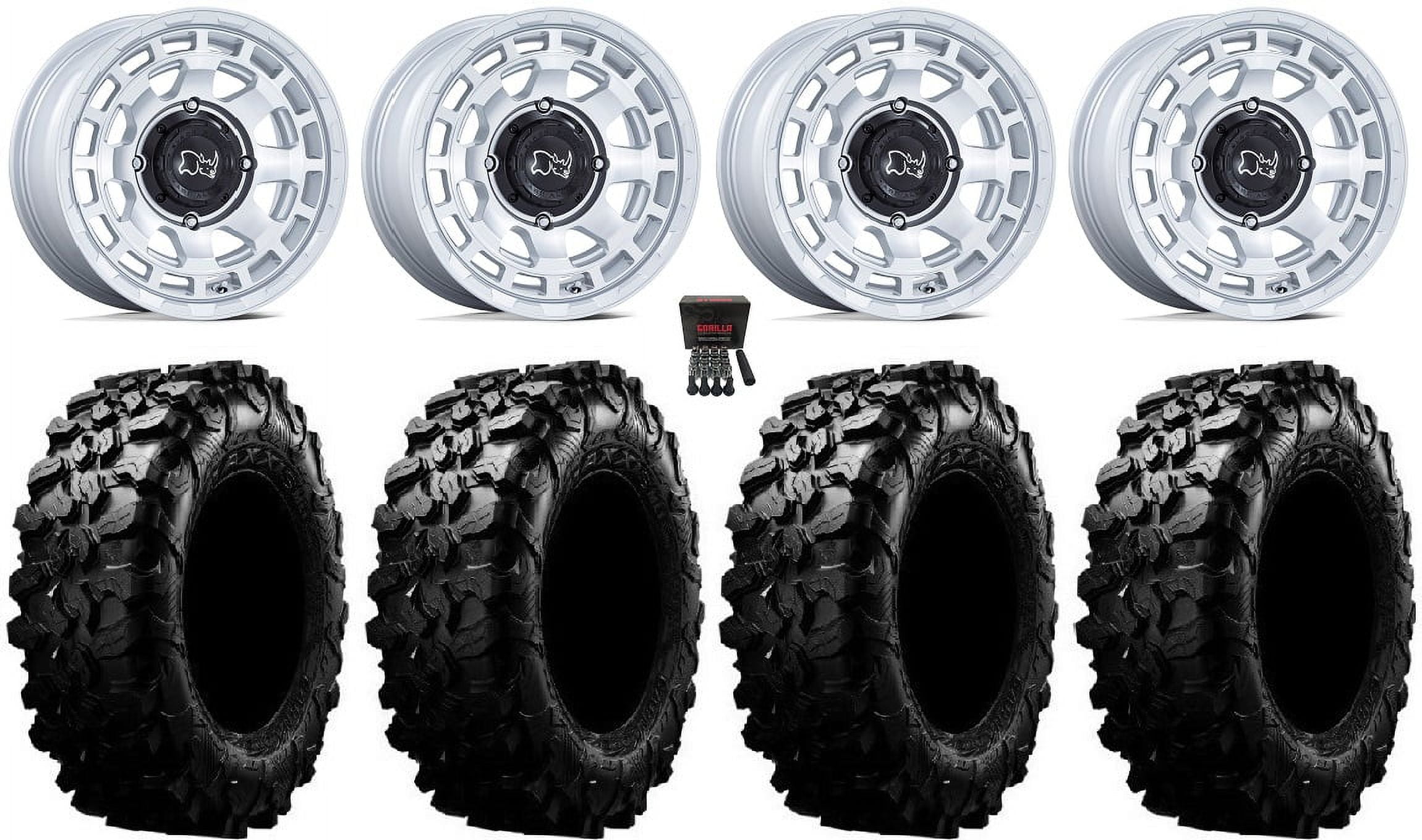 Black Rhino Chamber 14" Wheels Si 32" Carnivore Tires Polaris RZR XP ...