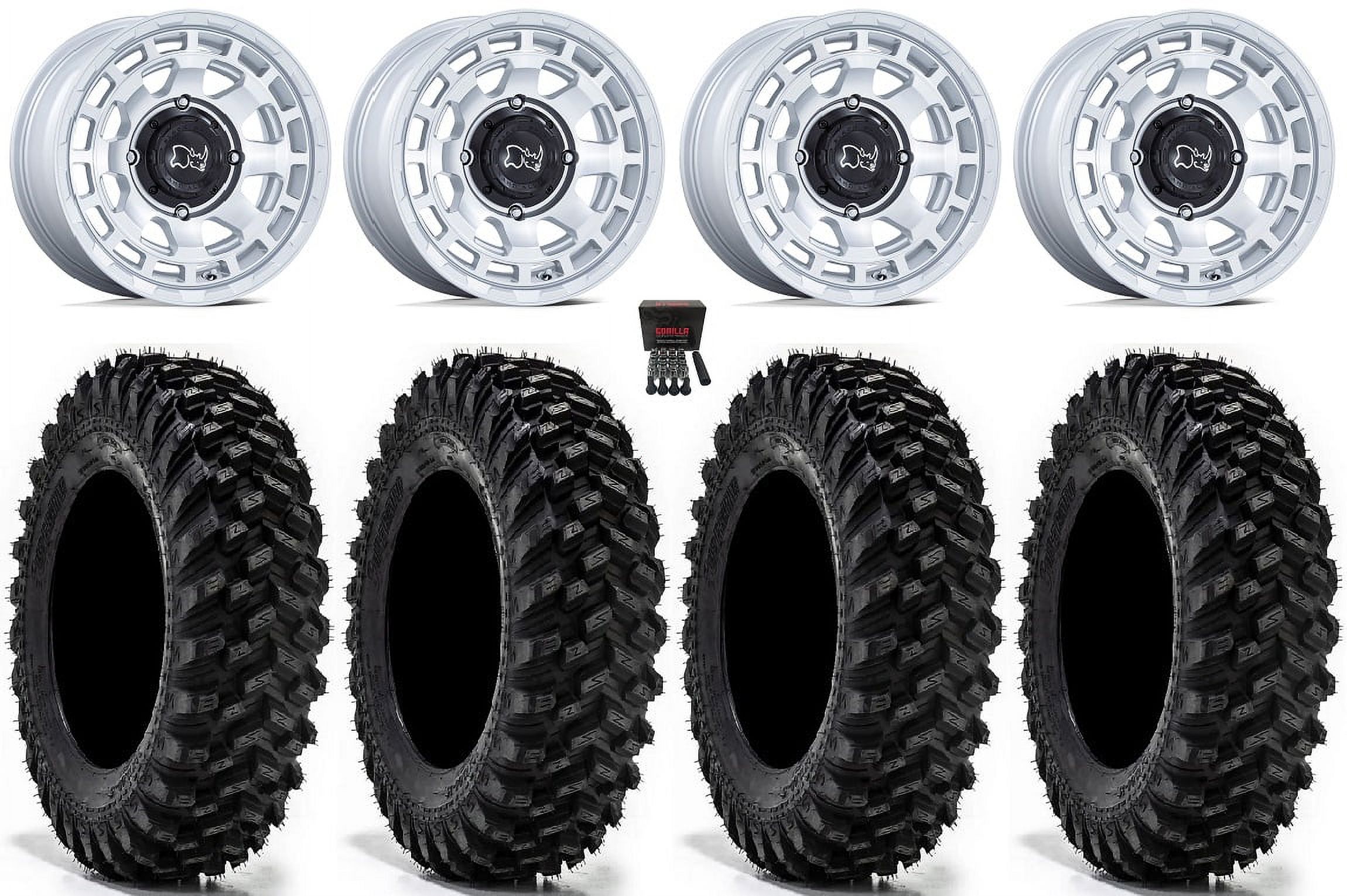 Black Rhino Chamber 14" Wheels Si 32" Warrior XT Tires Can-Am Maverick ...
