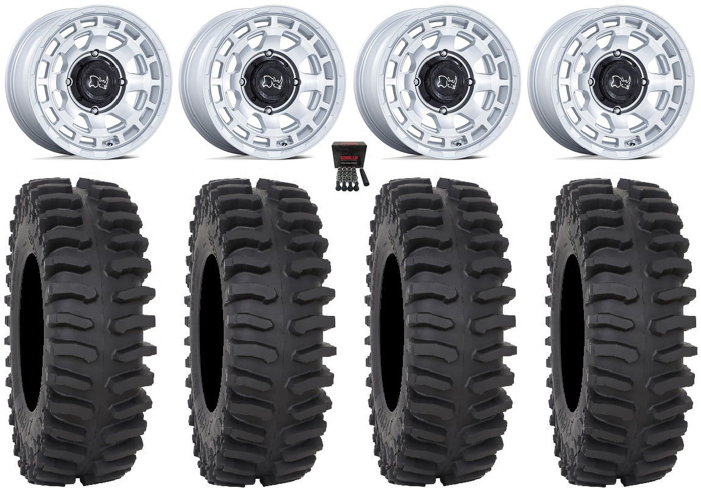 Black Rhino Chamber 14" Wheels Si 32" XT400 Tires Can-Am Maverick X3 ...