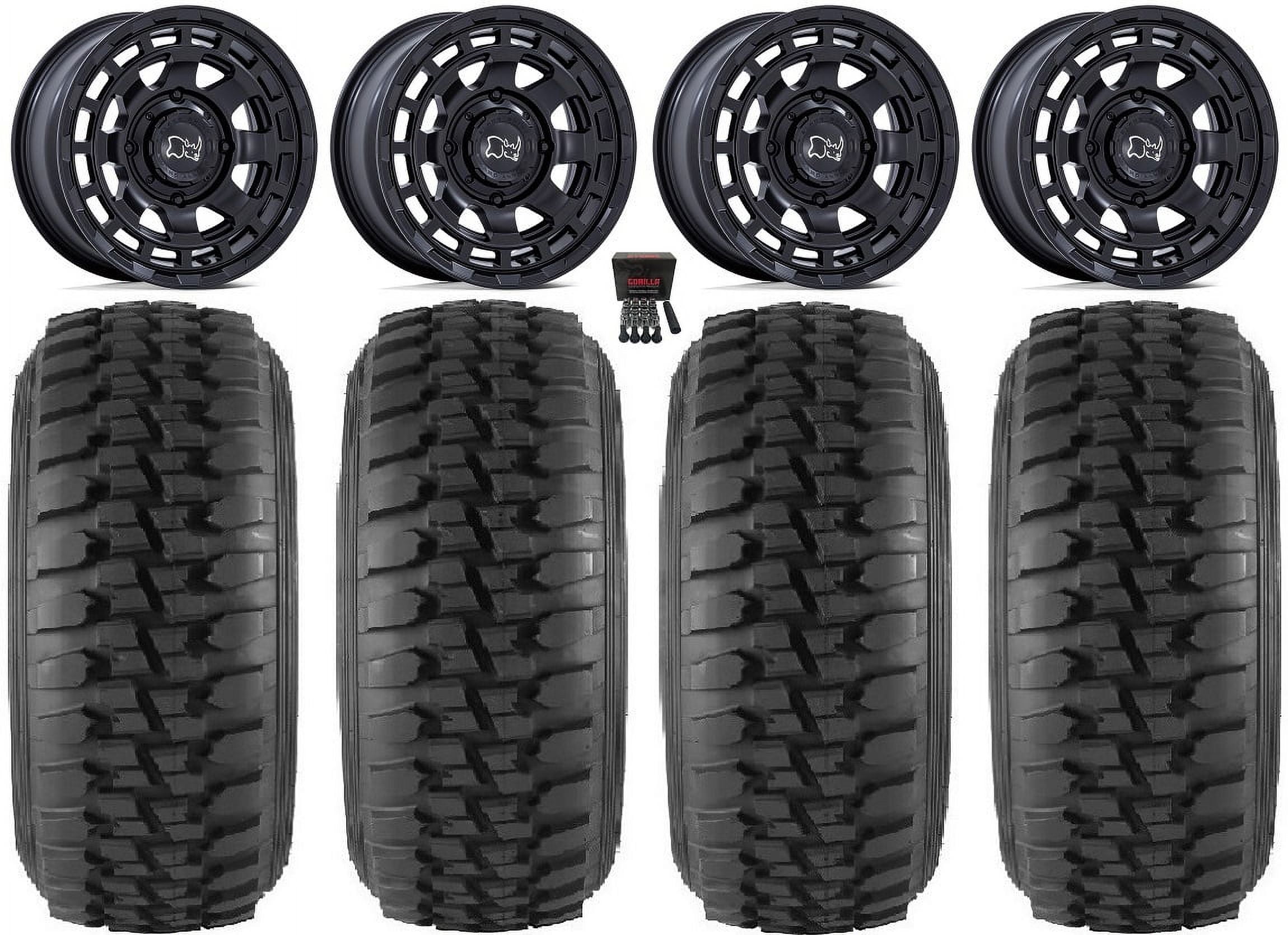 Black Rhino Chamber 15" Wheels Bk 30" Desert Series Tires Yamaha Viking ...