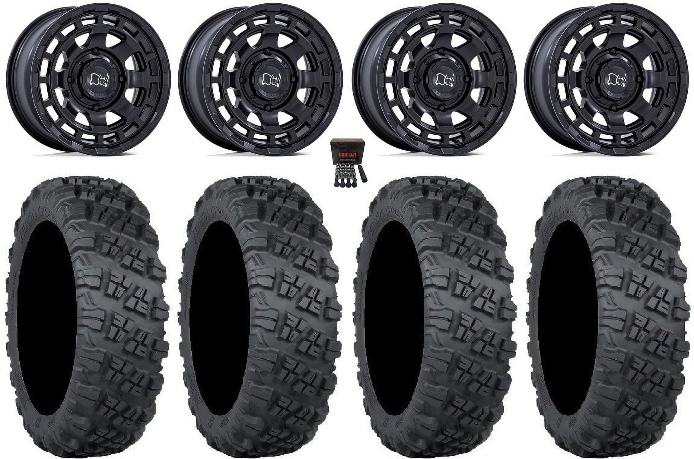 Black Rhino Chamber 15" Wheels Bk 30" Versa Cross V3 Tires Can-Am ...