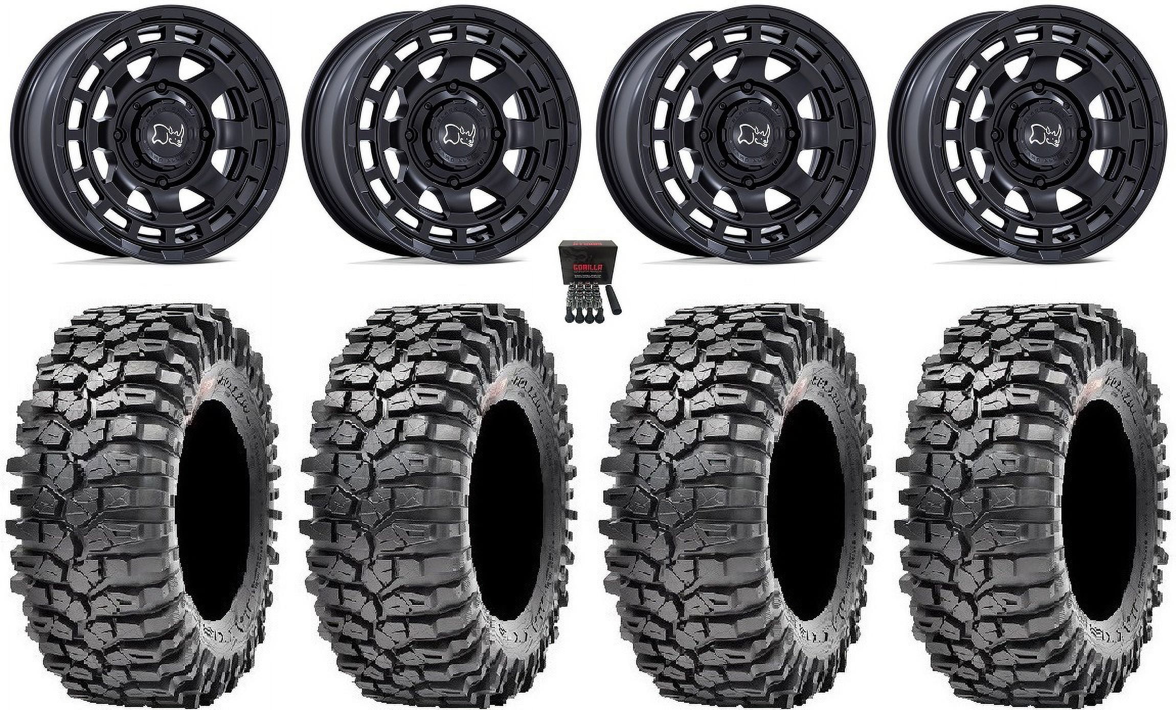 Black Rhino Chamber 15" Wheels Bk 32" Roxxzilla 396 Tires Can-Am ...