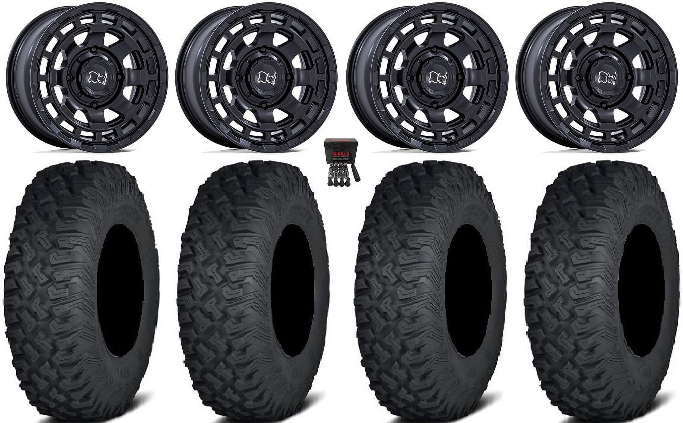 Black Rhino Chamber 15" Wheels Bk 33" Coyote Tires Can-Am Commander ...