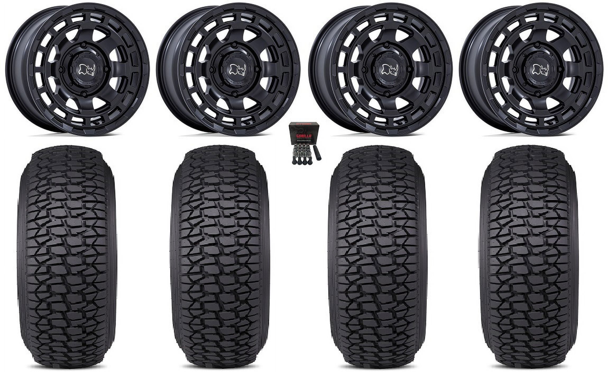 Black Rhino Chamber 15" Wheels Bk 33" Regulator 2 Tires Sportsman RZR ...