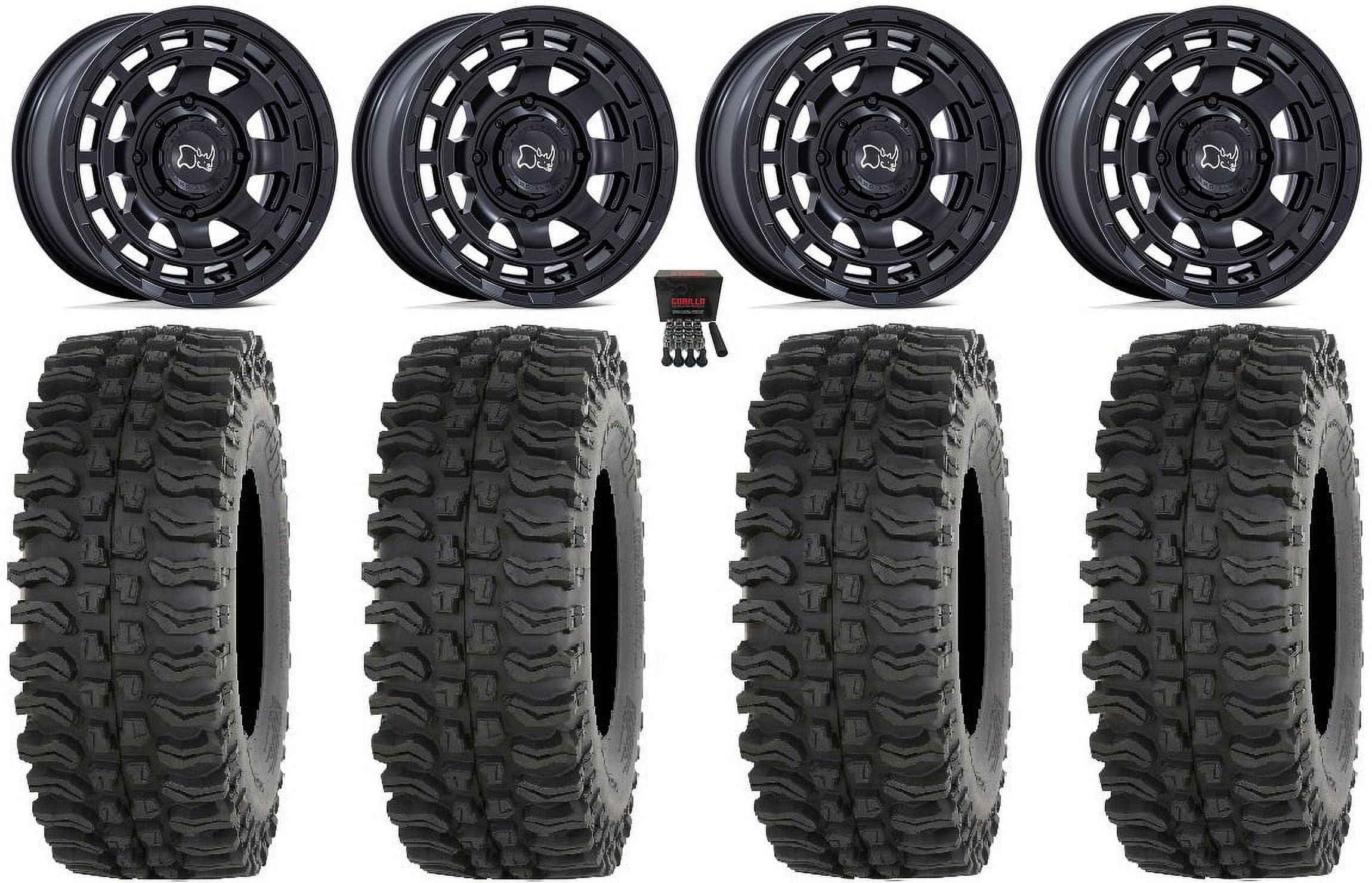 Black Rhino Chamber 15" Wheels Bk 35" BDC Tires Polaris RZR XP 1000 ...