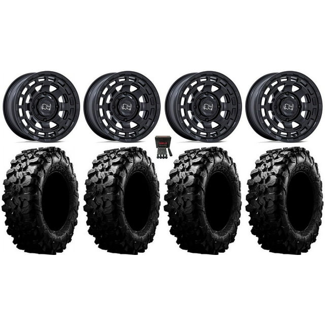 Black Rhino Chamber 15" Wheels Bk 35" Carnivore Tires Sportsman RZR ...