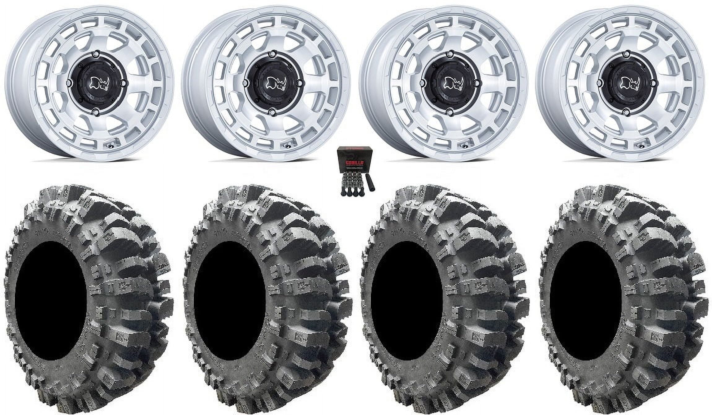 Black Rhino Chamber 15" Wheels Si 30" Bogger Tires Polaris RZR XP 1000 ...