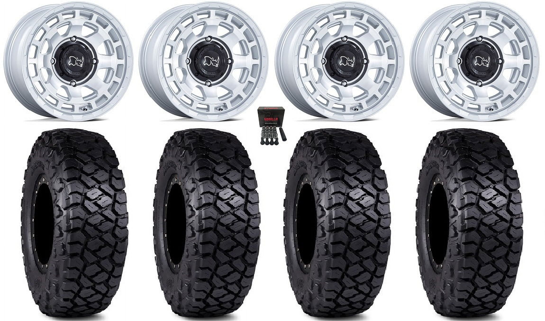 Black Rhino Chamber 15" Wheels Si 30" Intersect Tires Kawasaki Mule Pro ...