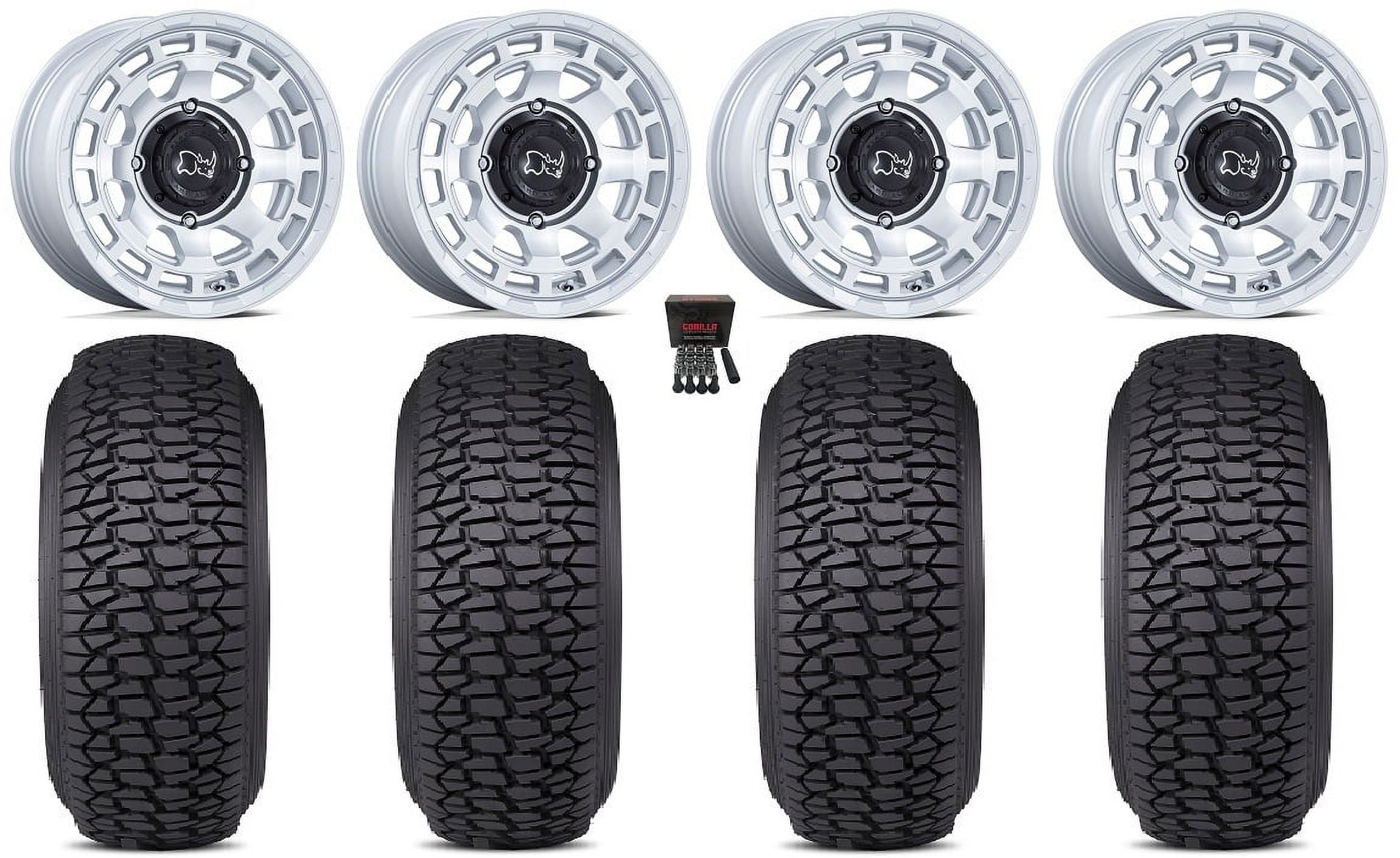 Black Rhino Chamber 15" Wheels Si 30" Regulator 2 Tires Can-Am Commander Maverick Renegade ...