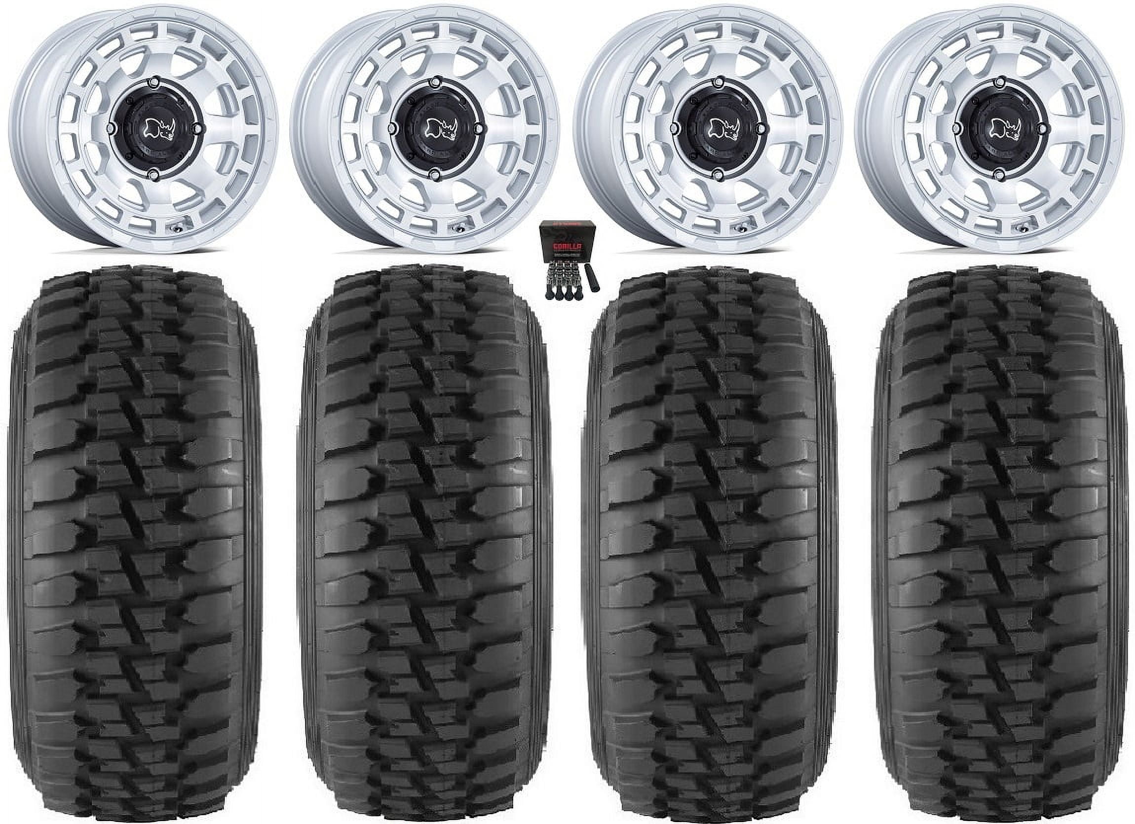 Black Rhino Chamber 15" Wheels Si 32" Desert Series Tires Polaris RZR ...