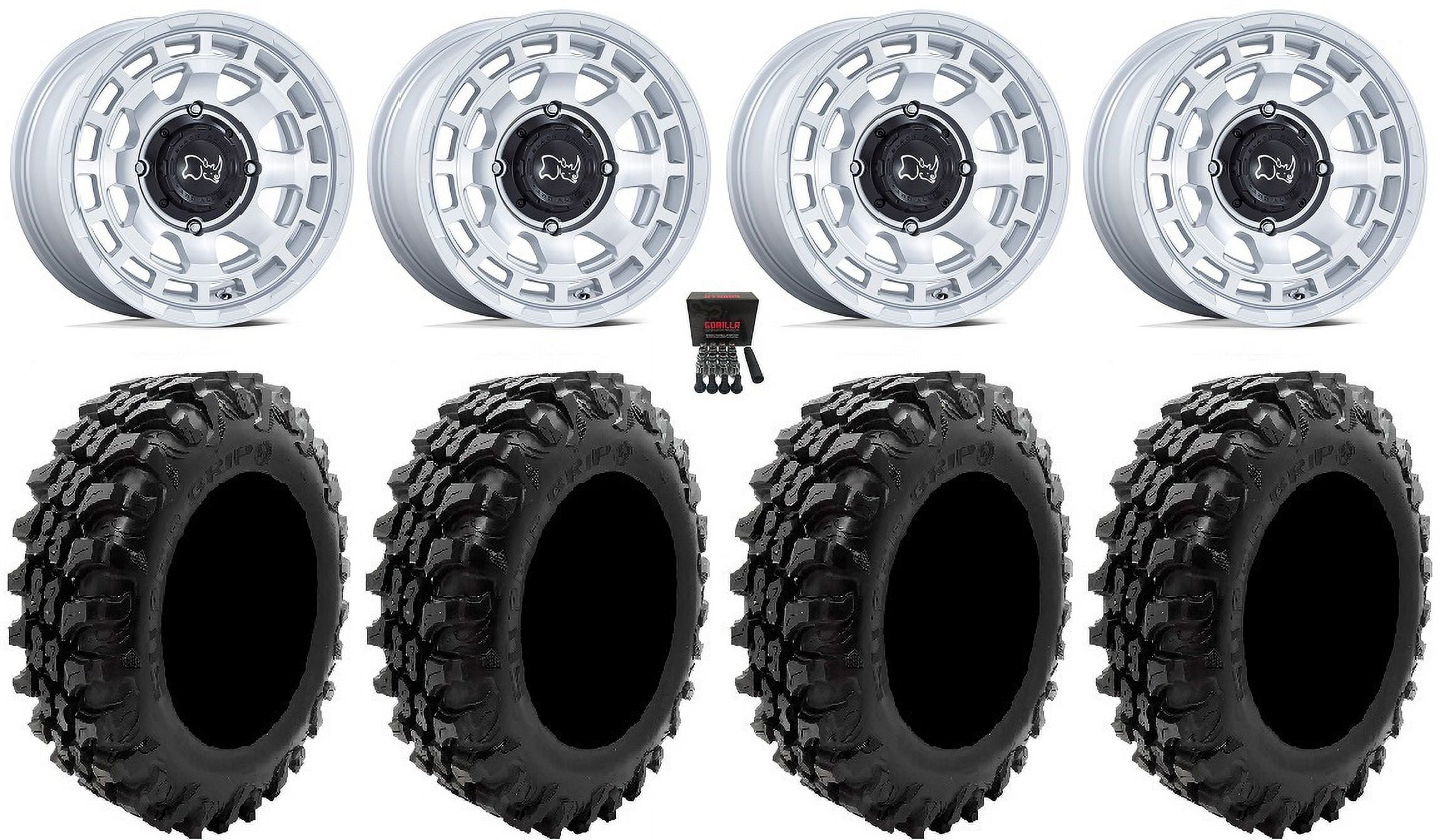Black Rhino Chamber 15" Wheels Si 32" K9 XT Tires Sportsman RZR Ranger ...