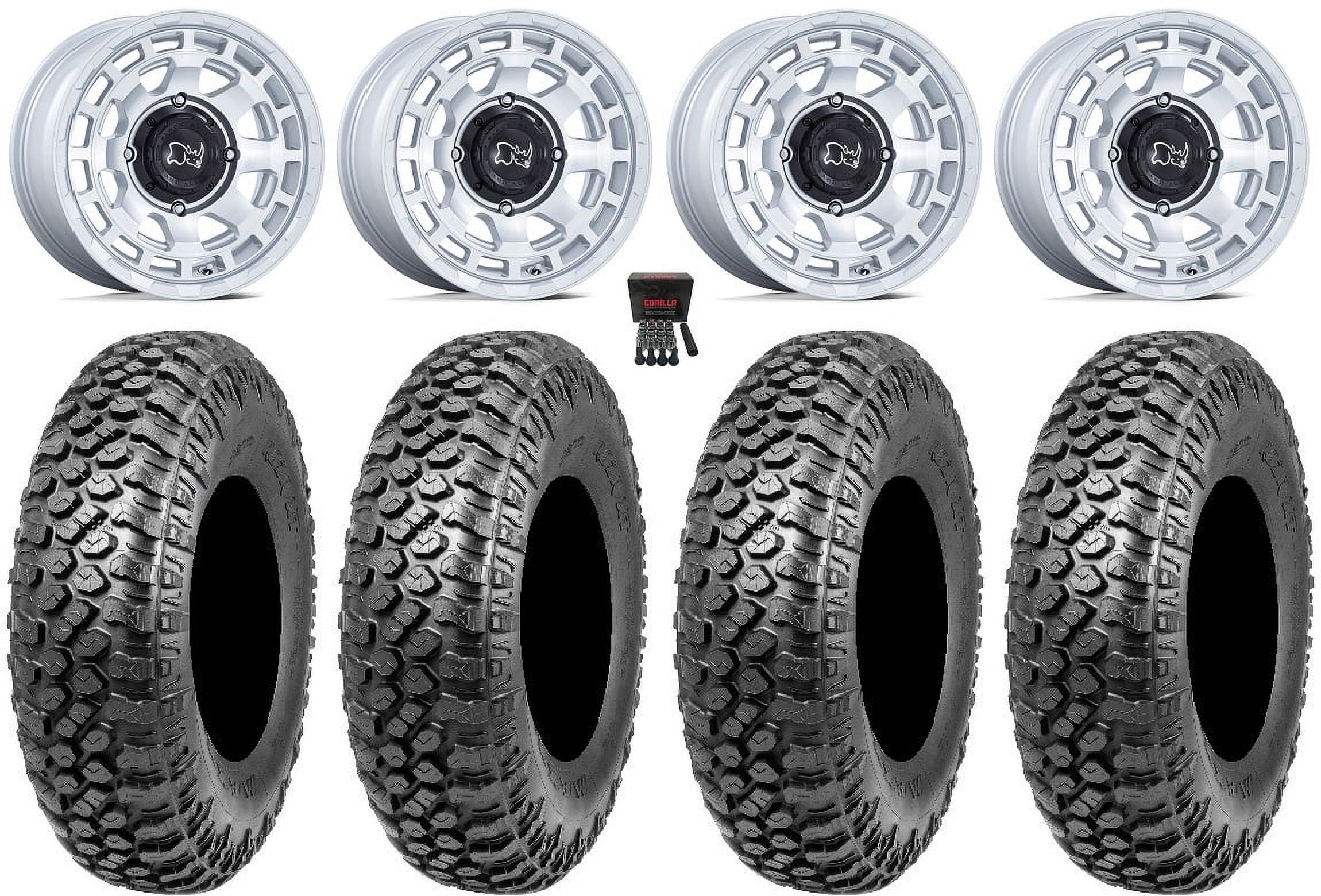 Black Rhino Chamber 15" Wheels Si 32" RAZR XT Tires Can-Am Maverick X3 ...