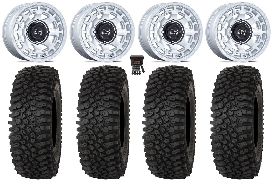 Black Rhino Chamber 15" Wheels Si 32" Roctane STX Tires Can-Am Maverick ...