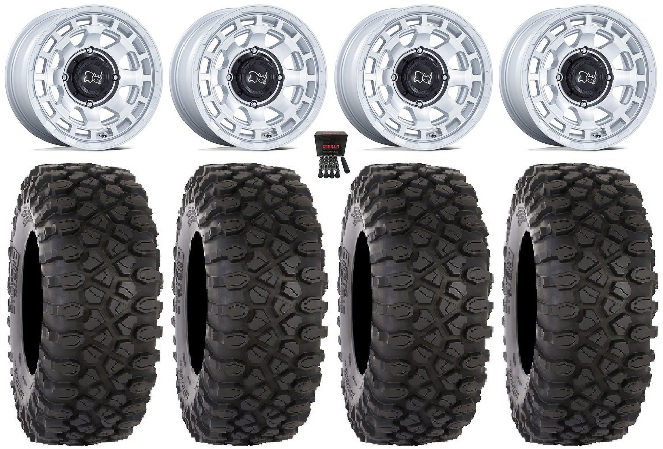 Black Rhino Chamber 15" Wheels Si 33" XC450 Tires Polaris RZR XP 1000 ...