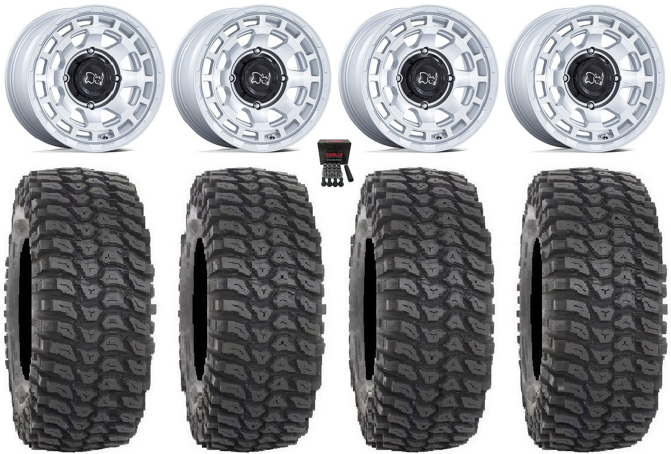 Black Rhino Chamber 15" Wheels Si 33" XCR350 Tires Yamaha Viking ...