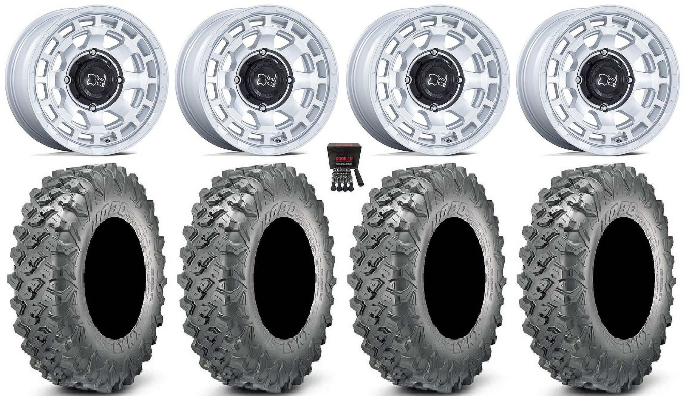 Black Rhino Chamber 15" Wheels Si 35" Lynx SXS Tires Can-Am Commander ...