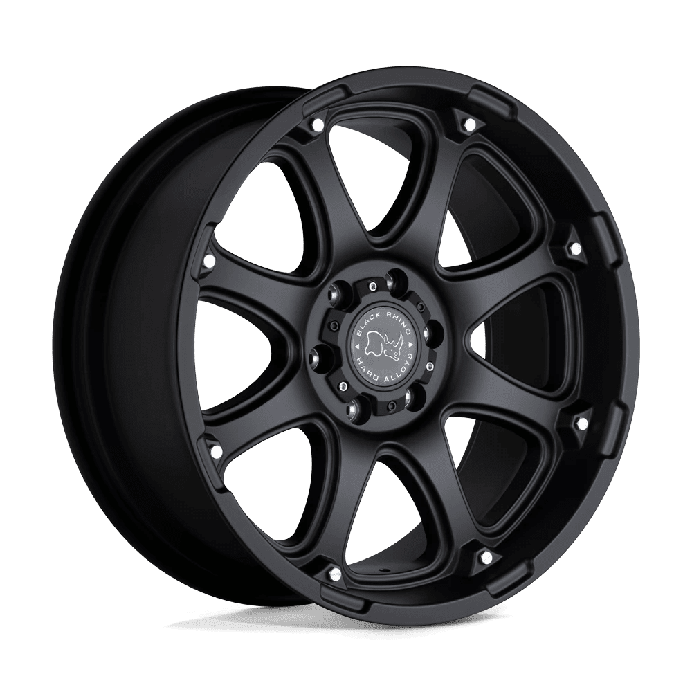 1 Black Rhino Hard Alloys 18x9 8x165.10 -12 GLAMIS MATTE BLACK Wheel ...
