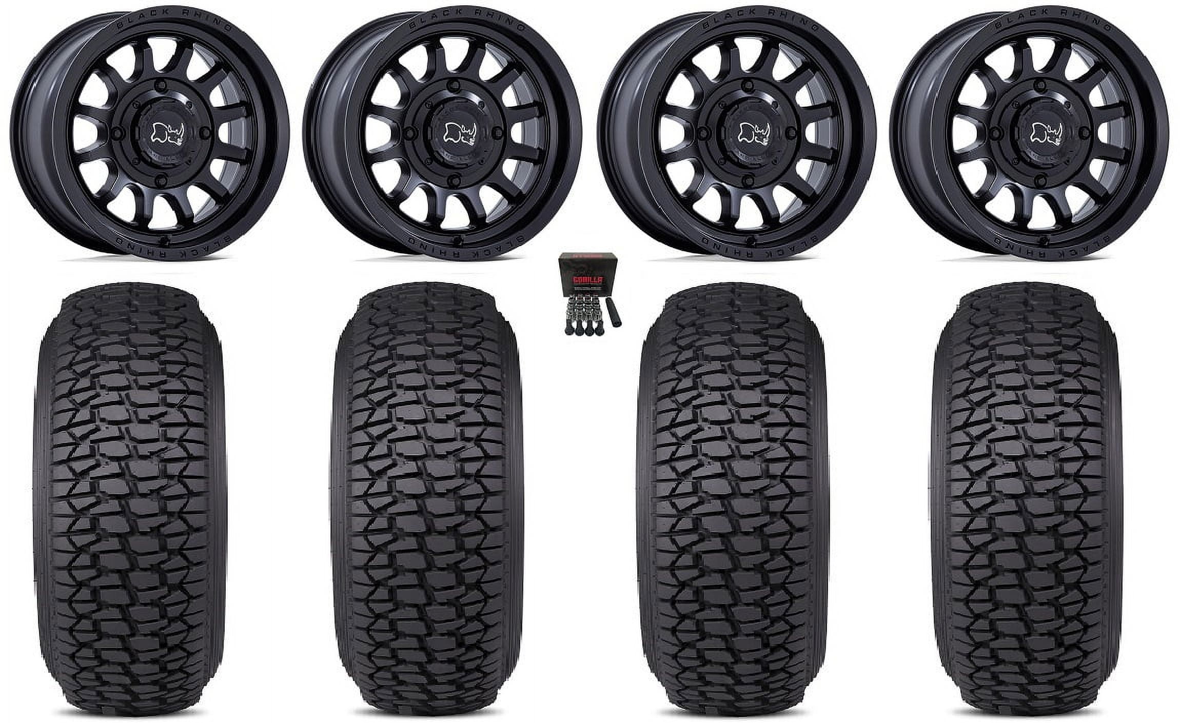Black Rhino Rapid 14" Wheels Bk 30" Regulator 2 Tires Honda Rincon ...