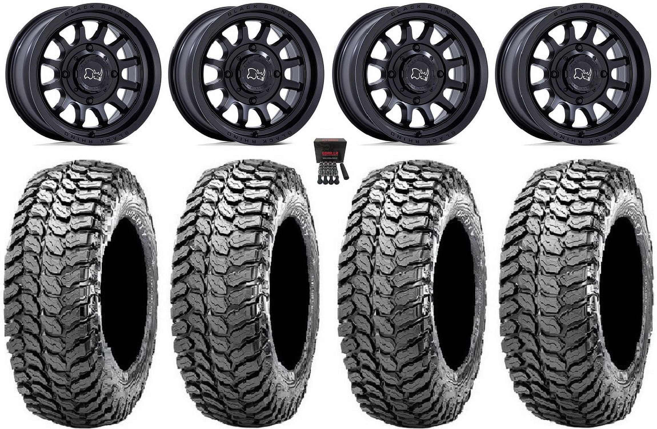 Black Rhino Rapid 14" Wheels Bk 32" Liberty Tires Can-Am Maverick X3 ...