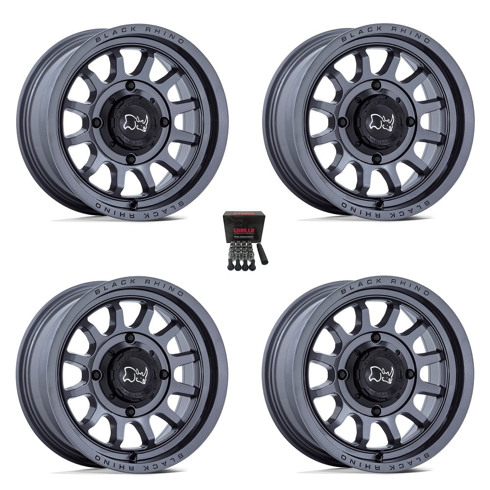 Black Rhino Rapid 14" Wheels Gunmetal Honda Rincon Yamaha Rhino ...