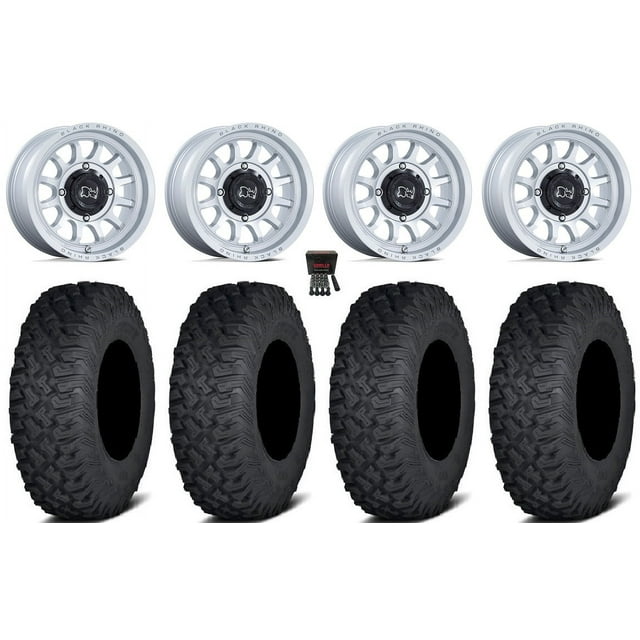 Black Rhino Rapid 14" Wheels Si 27" Coyote Tires Can-Am Commander ...