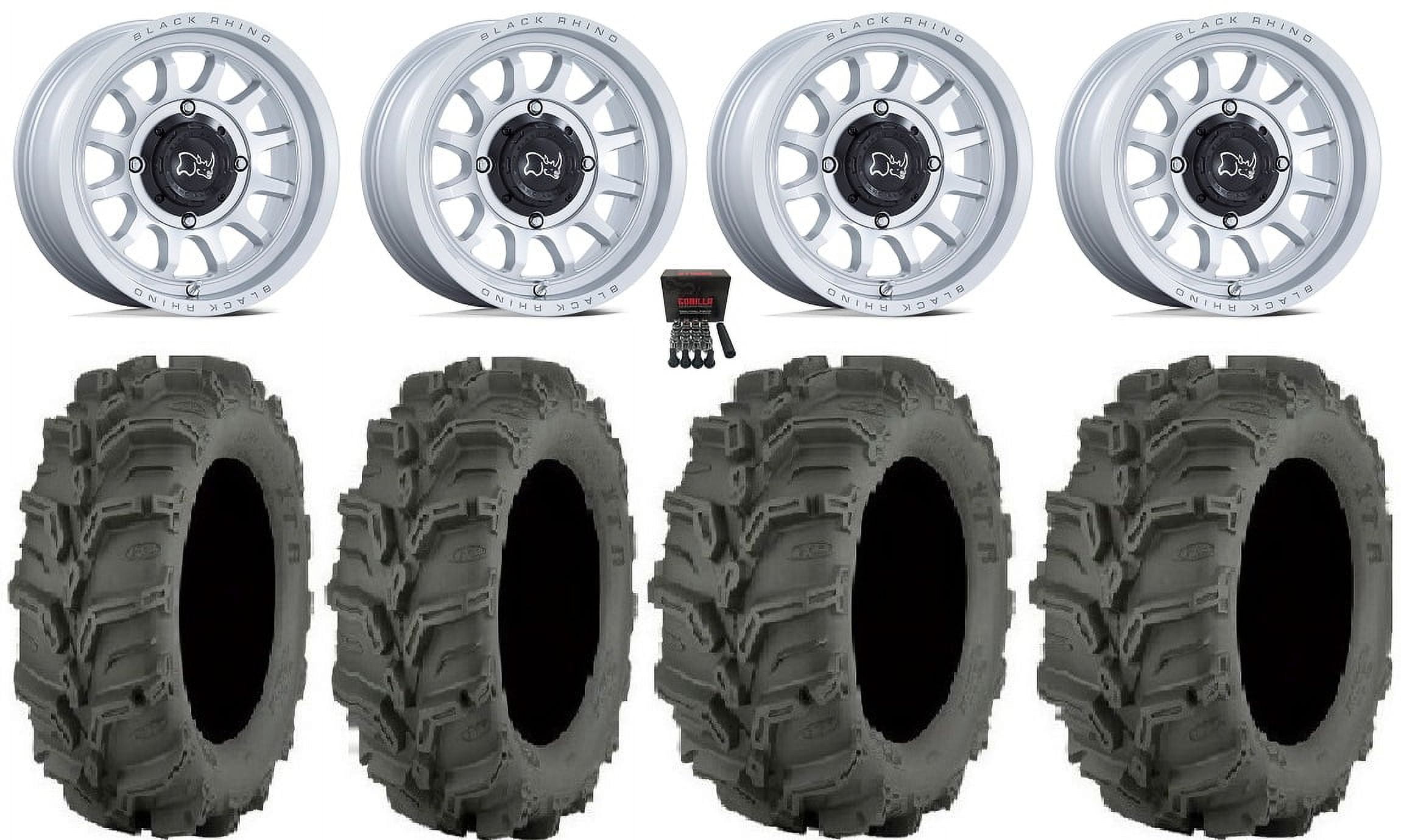 Black Rhino Rapid 14" Wheels Si 27" Mud Lite XTR Tires Can-Am Commander ...