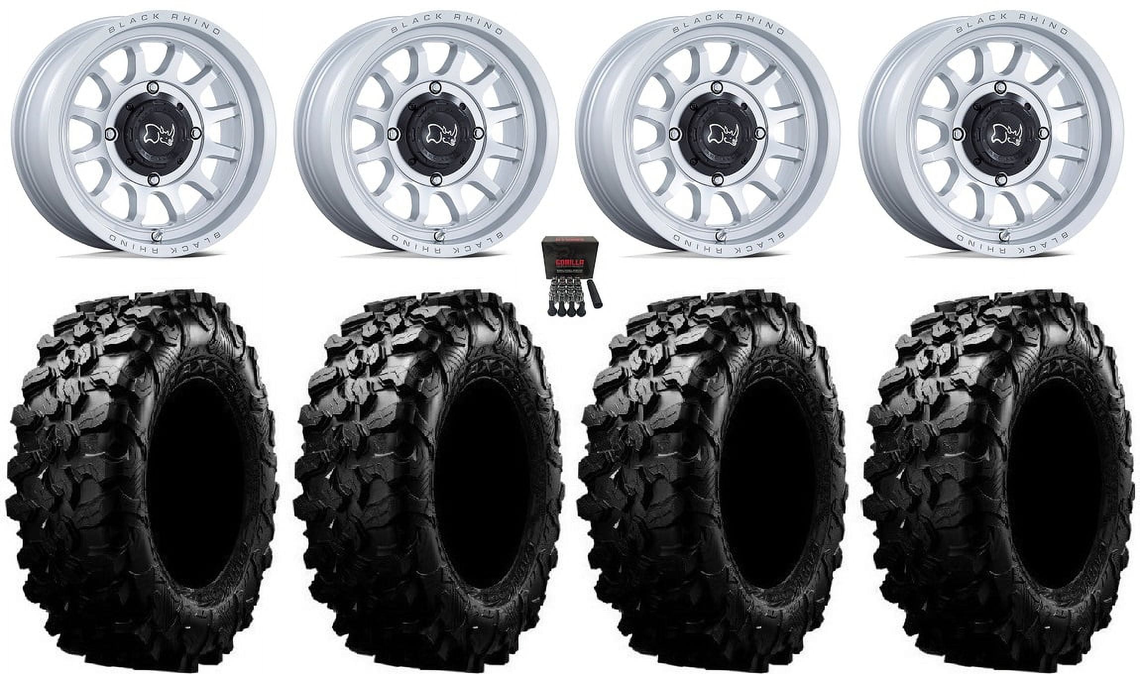 Black Rhino Rapid 14" Wheels Si 28" Carnivore Tires Can-Am Maverick X3 ...