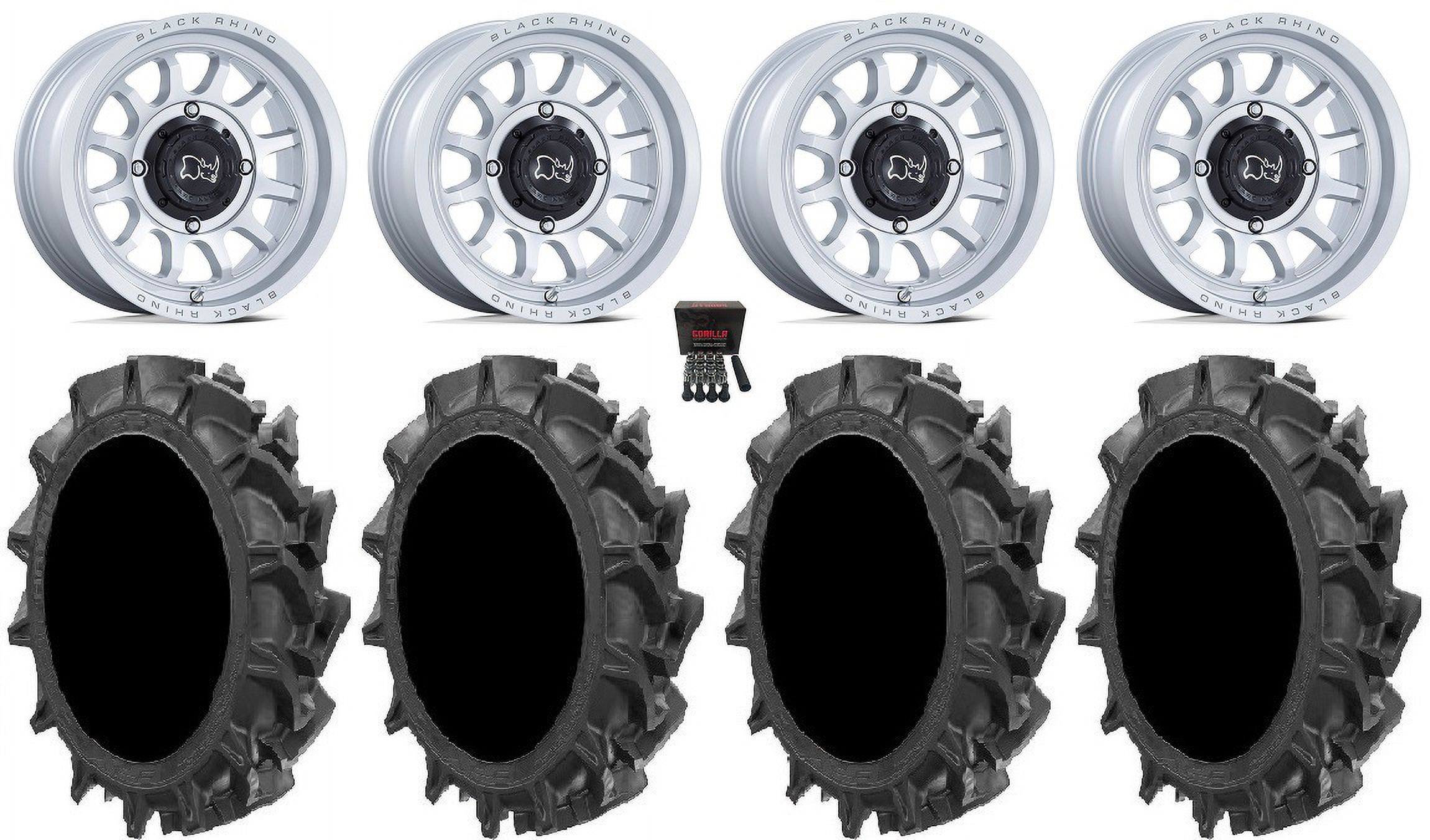 Black Rhino Rapid 14" Wheels Si 28" MotoHavok Tires Kawasaki Teryx Mule ...